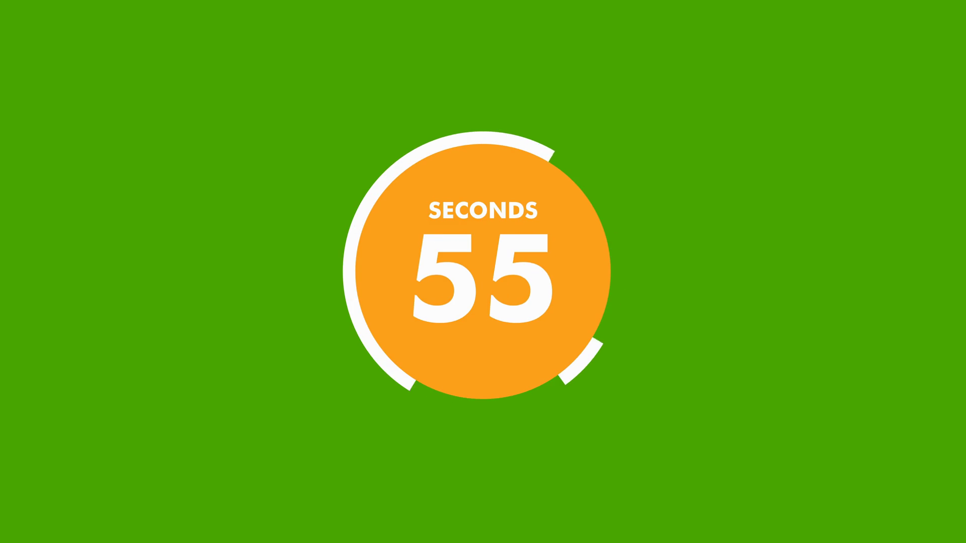 60 Second Countdown Animation Timer Minute Stock Motion Graphics SBV ...