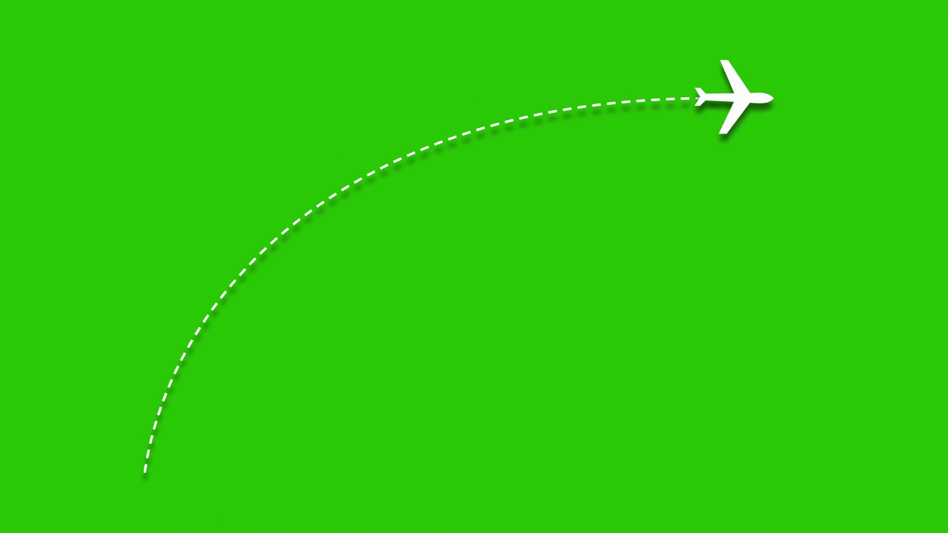 Airplane Path Animation Of Traveling With Stock Motion Graphics SBV ...