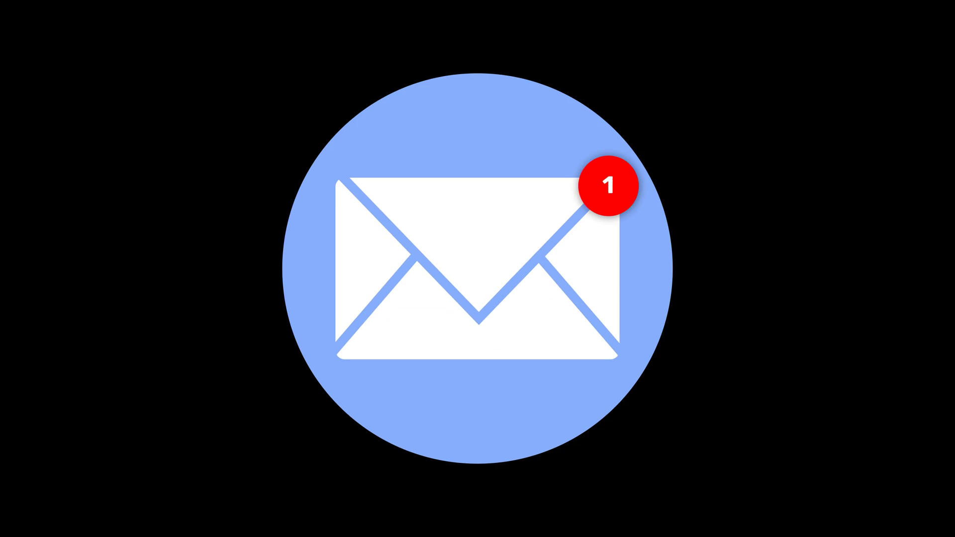 Message Alert Email Notification Icon Stock Motion Graphics SBV ...