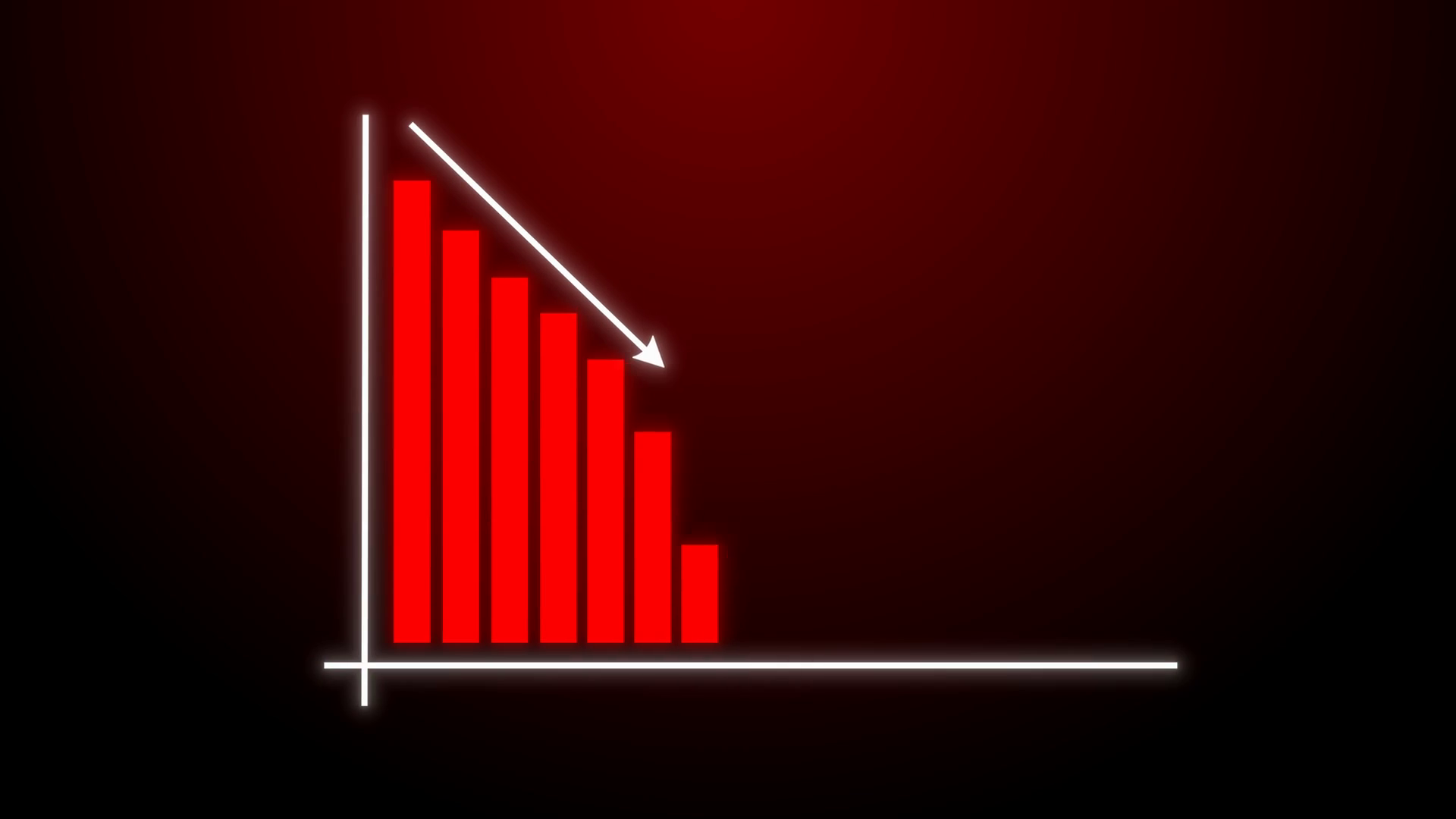 Business Loss Graph Graph Going Down Decline Stock Motion Graphics SBV ...