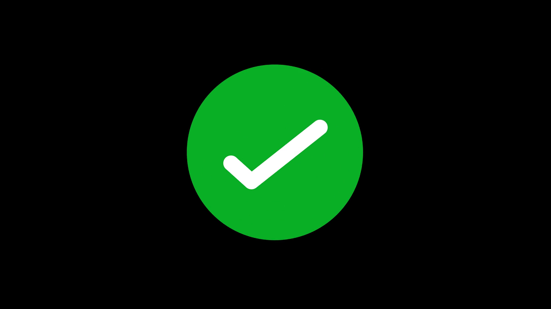 Tick Mark Check Mark Animation Flat Modern Stock Motion Graphics SBV ...