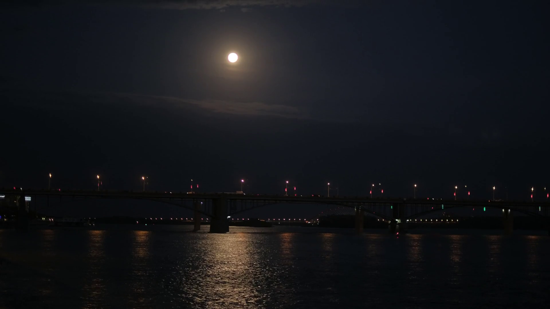 A View Of Night City River Bank Stock Footage SBV-323883850 - Storyblocks