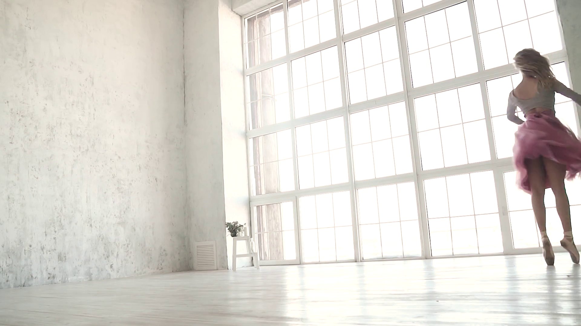 Ballet Dancer Spinning Dynamically Against Stock Footage SBV-322332172 ...