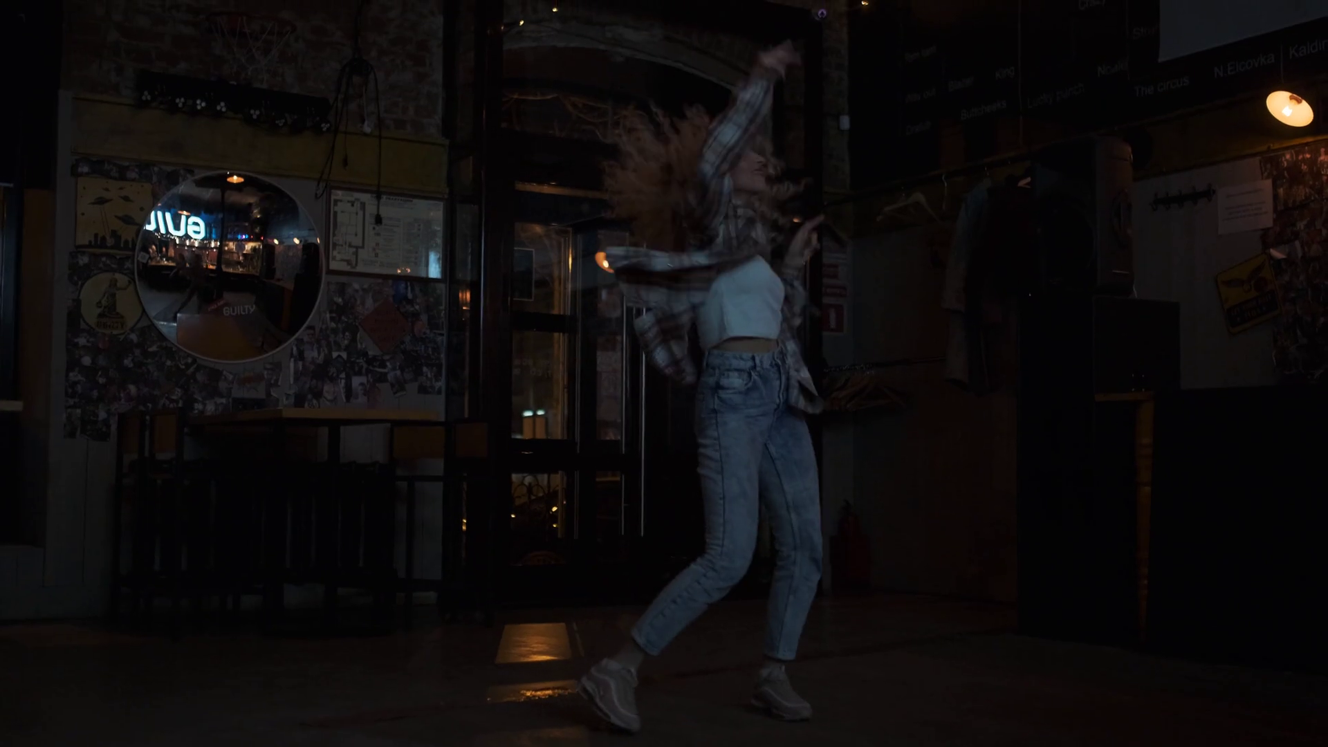 Carefree Crazy Girl Dancing On Dance Floor Stock Footage SBV-334261336 ...