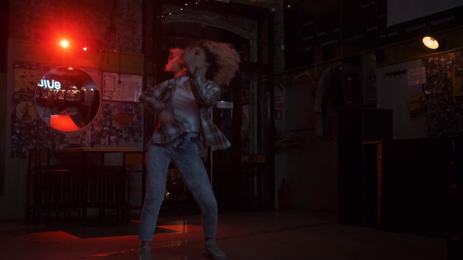 Carefree Crazy Girl Dancing On Dance Floor Stock Footage SBV-334261378 ...