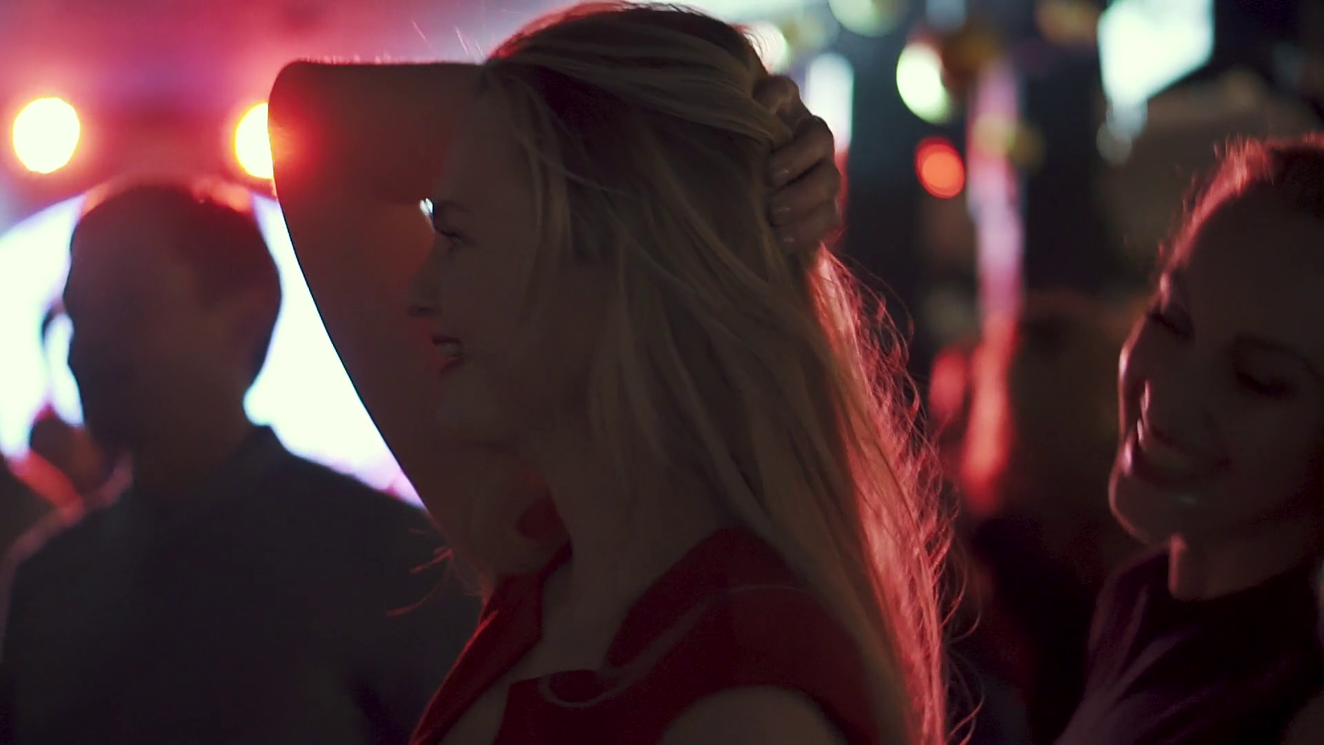 Cheerful Girlfriends Dancing At Party In Stock Footage SBV-331224491 ...
