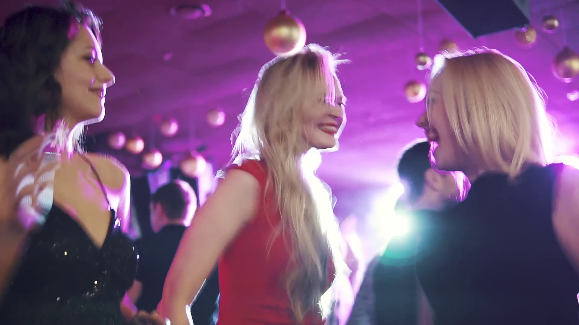 Girls Dancing Having Fun In Nightclub Stock Footage SBV-331143484 ...