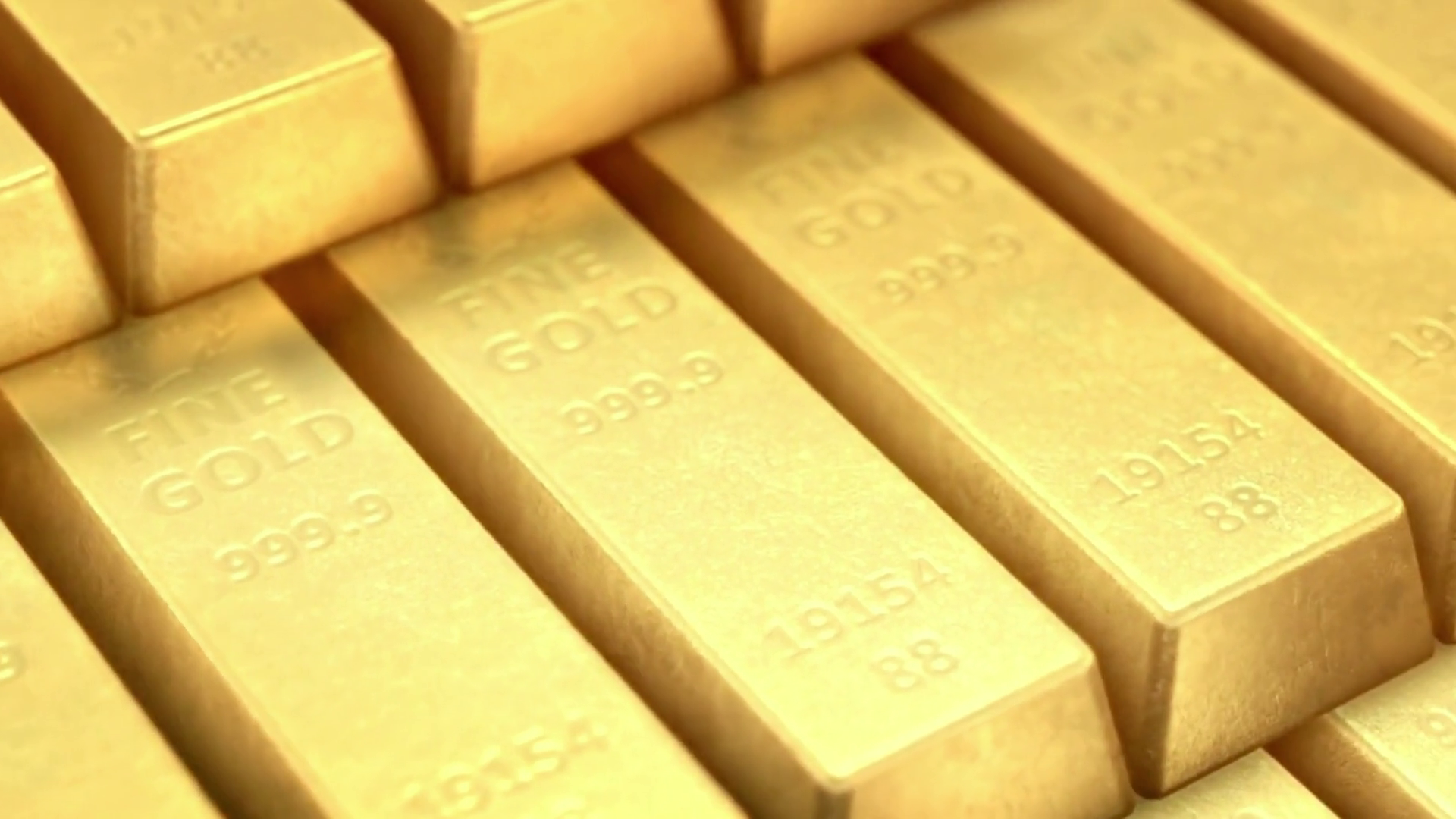 Gold Bars Bullion Wealth Concept Studio Shot Stock Footage SBV ...