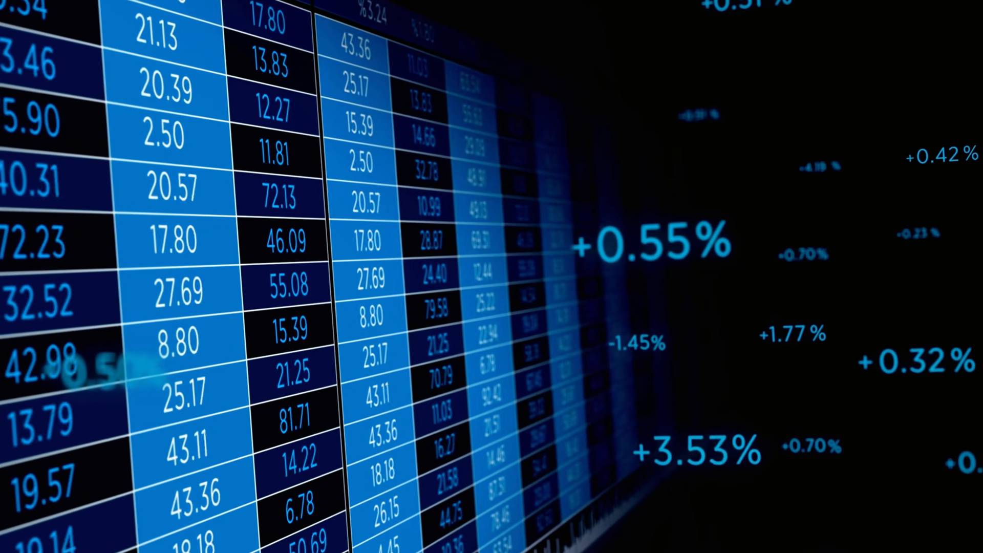 Market Data Ticker With Scrolling Numbers Stock Footage SBV-353561730 ...
