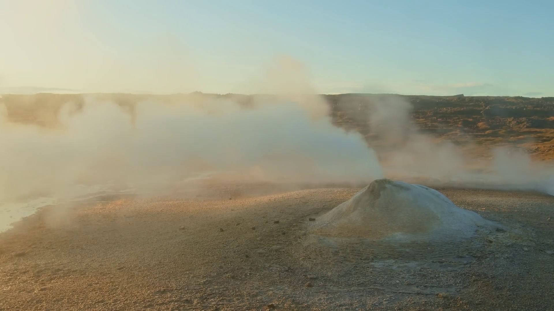 Erupting Strokkur Geyser In Iceland's Golden Stock Footage SBV ...