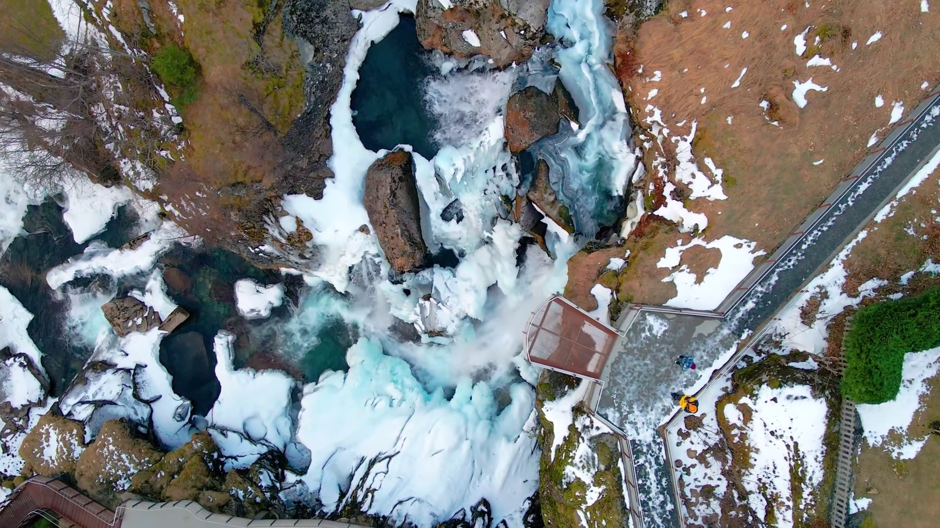 Geiranger Fossevandring Waterfall Stairs Stock Footage SBV-352699741 ...