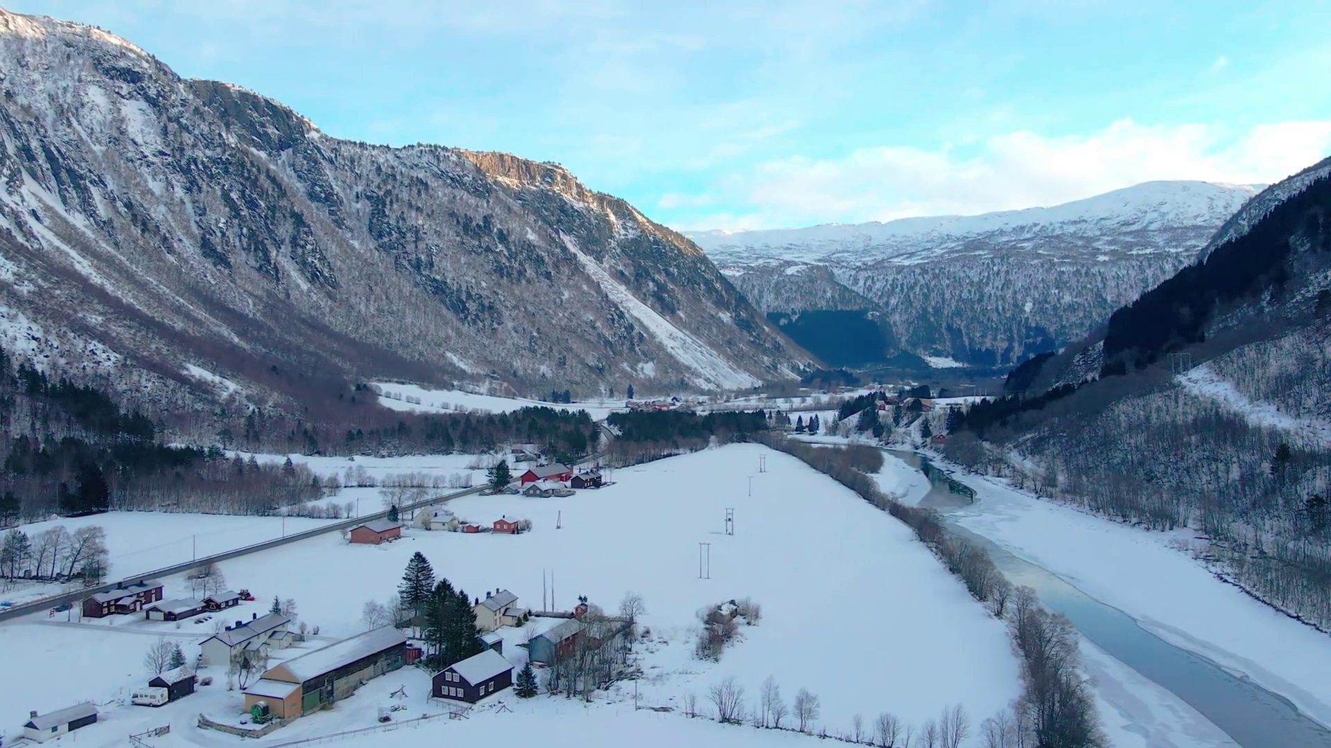 Aerial Winter View Of Molde Region Valley Stock Footage SBV-352689572 ...