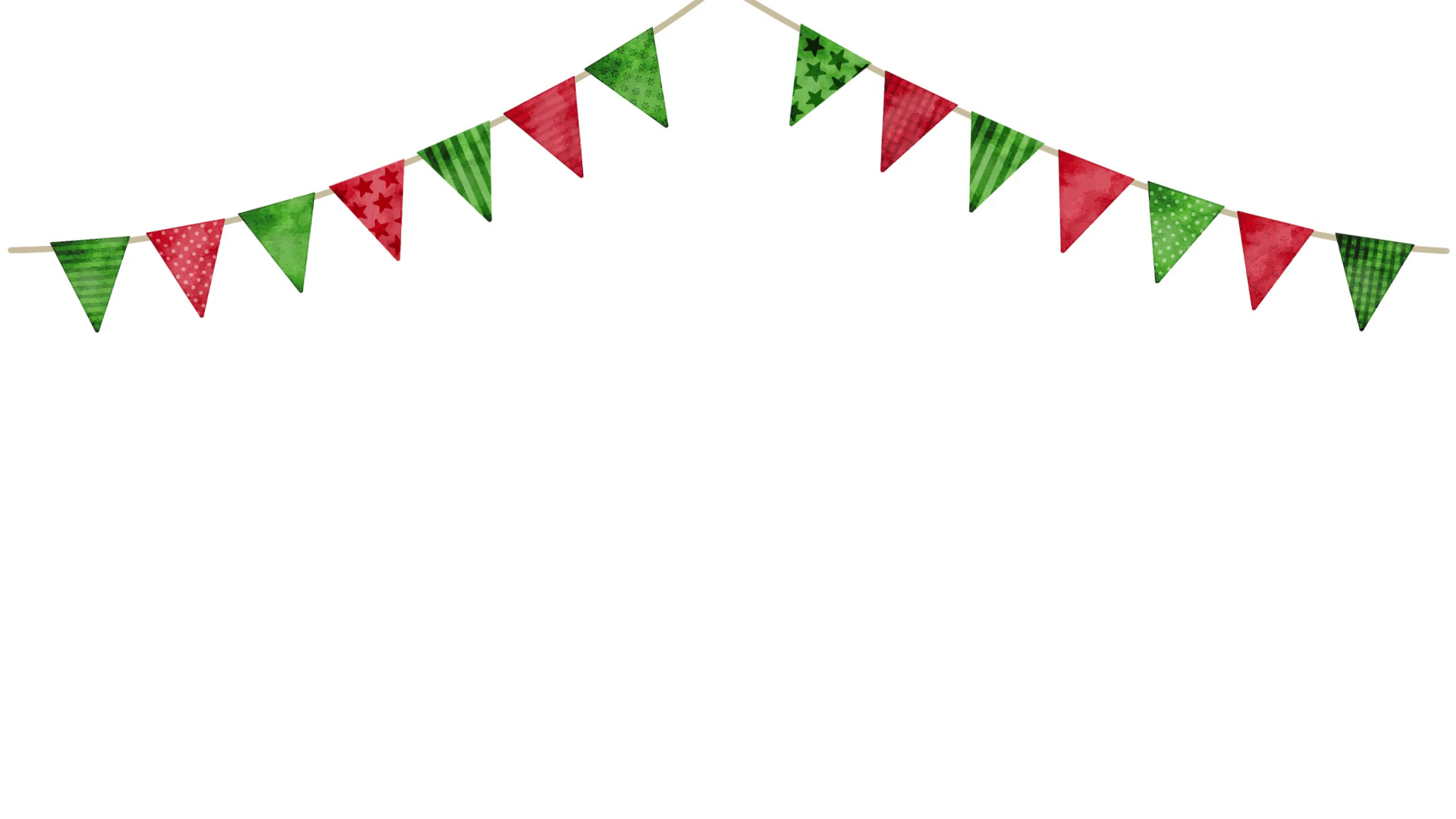 Watercolor Christmas Garland Animation Title Stock Motion Graphics SBV ...