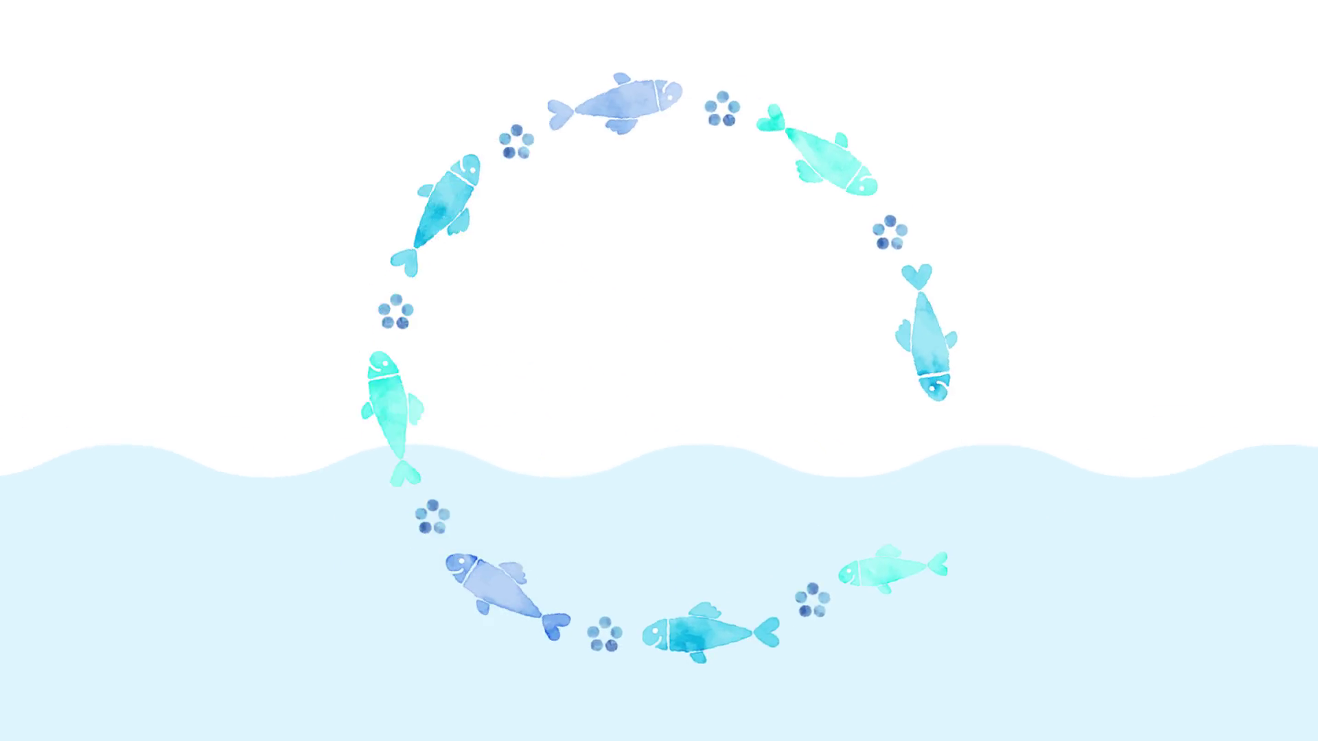 Fish Swimming Animation Title Background Stock Motion Graphics SBV ...