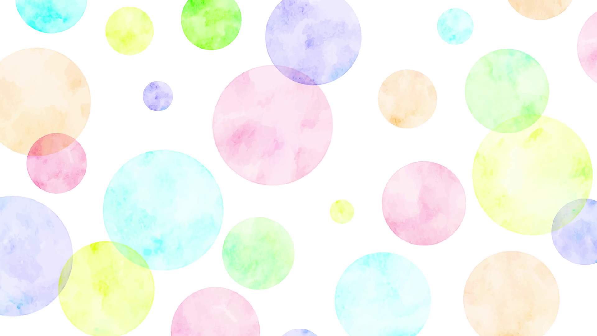 Slowly Rising Watercolor Bubbles: Colorful Stock Motion Graphics SBV ...