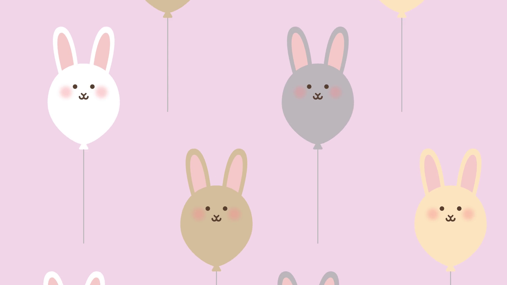 Background Of Balloons With Rabbit Stock Motion Graphics SBV-347749351 ...