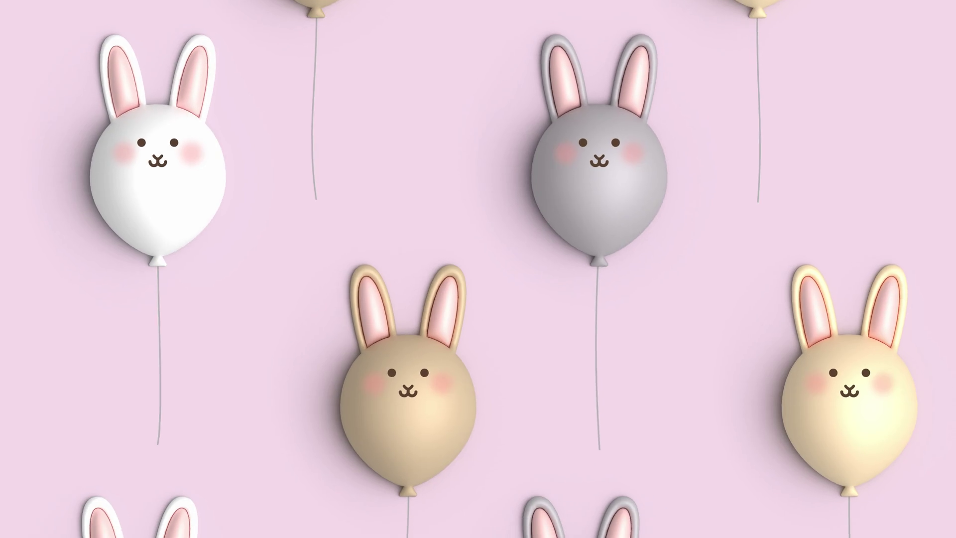 Background Of Balloons With Rabbit Stock Motion Graphics SBV-347749353 ...