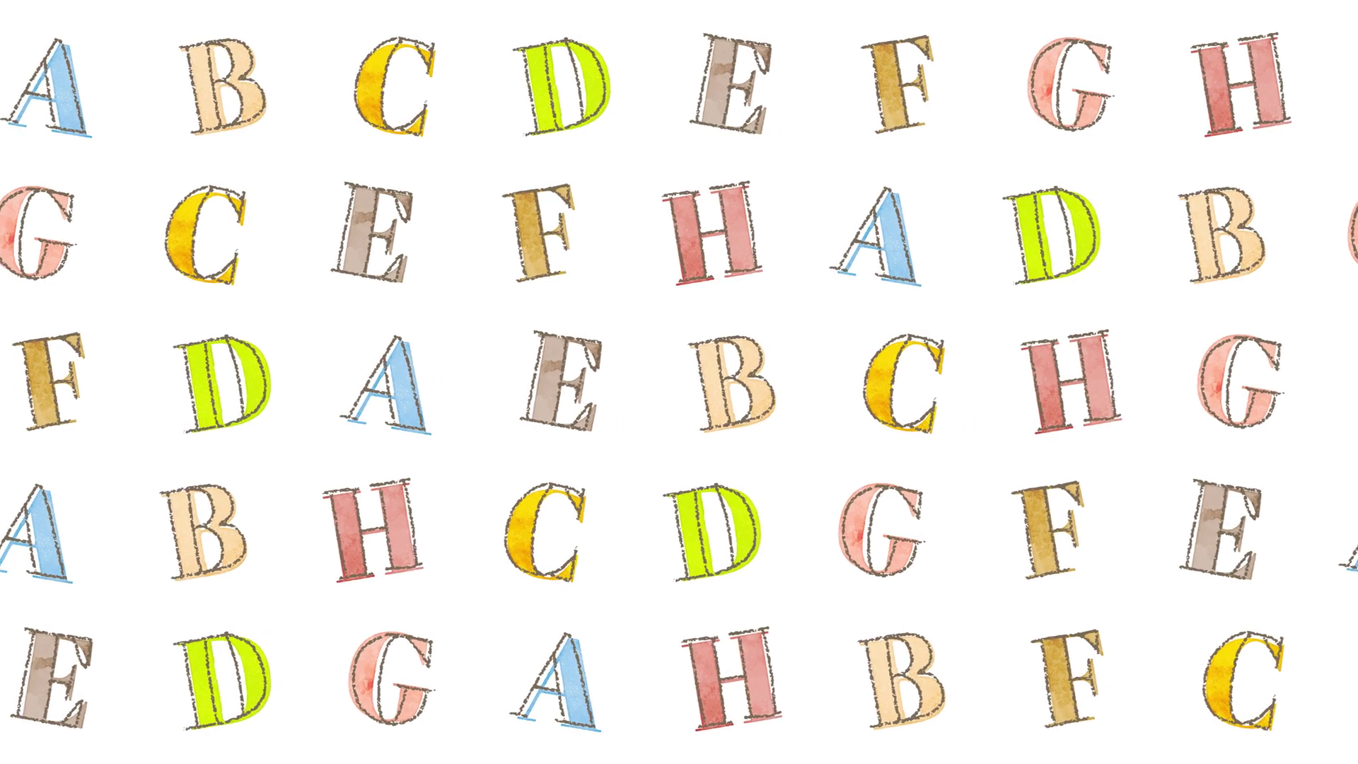 Hand Drawn Alphabets Background Stock Motion Graphics SBV-347756132 ...