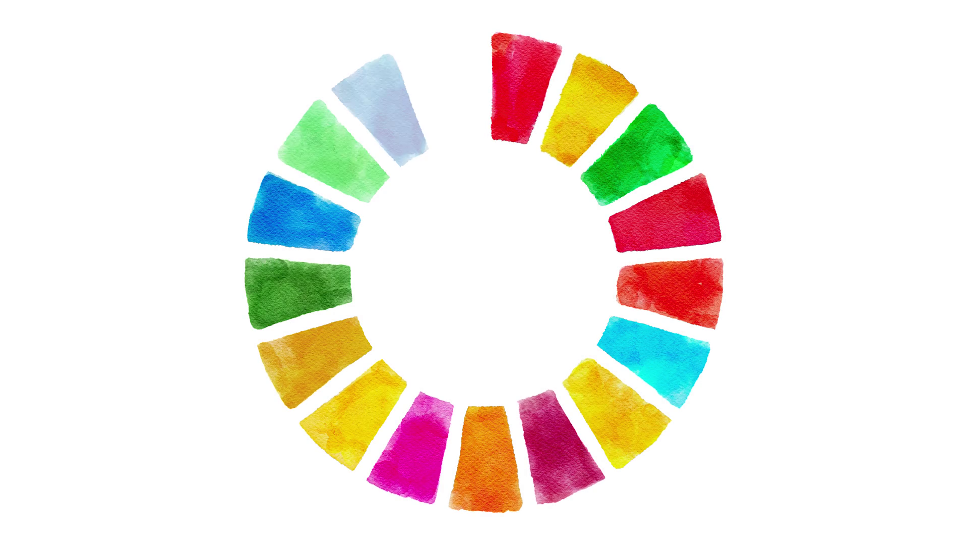 Watercolor Sdgs Color Wheel Animation Stock Motion Graphics SBV-347756163 - Storyblocks