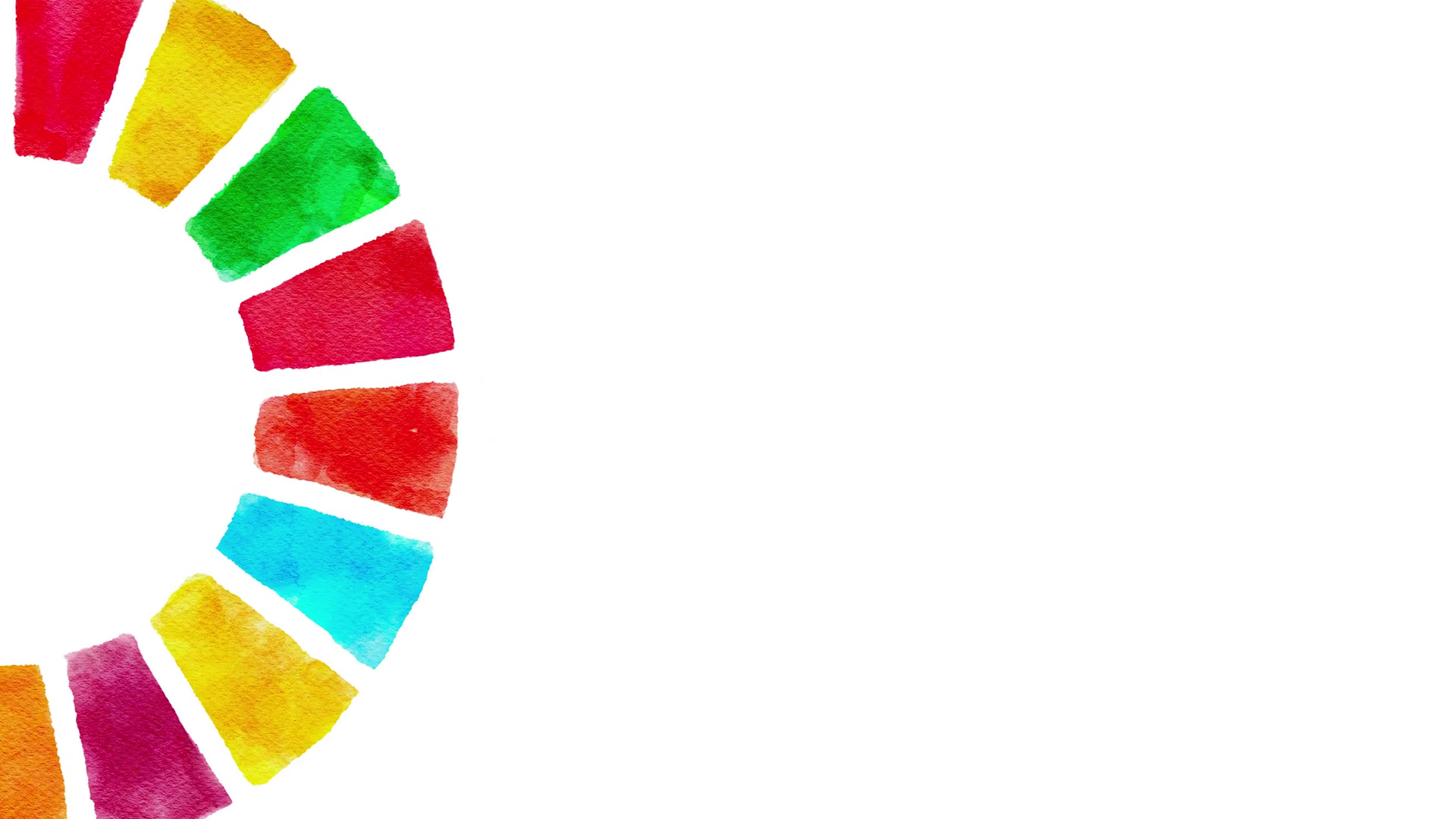 Watercolor Sdgs Color Wheel Animation Stock Motion Graphics SBV-347756165 - Storyblocks