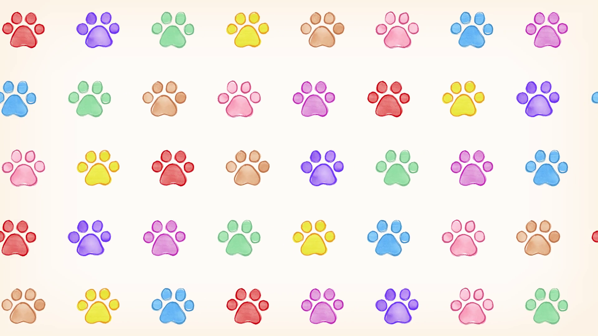 Watercolor Paw Pads Illustration Background Stock Motion Graphics SBV ...