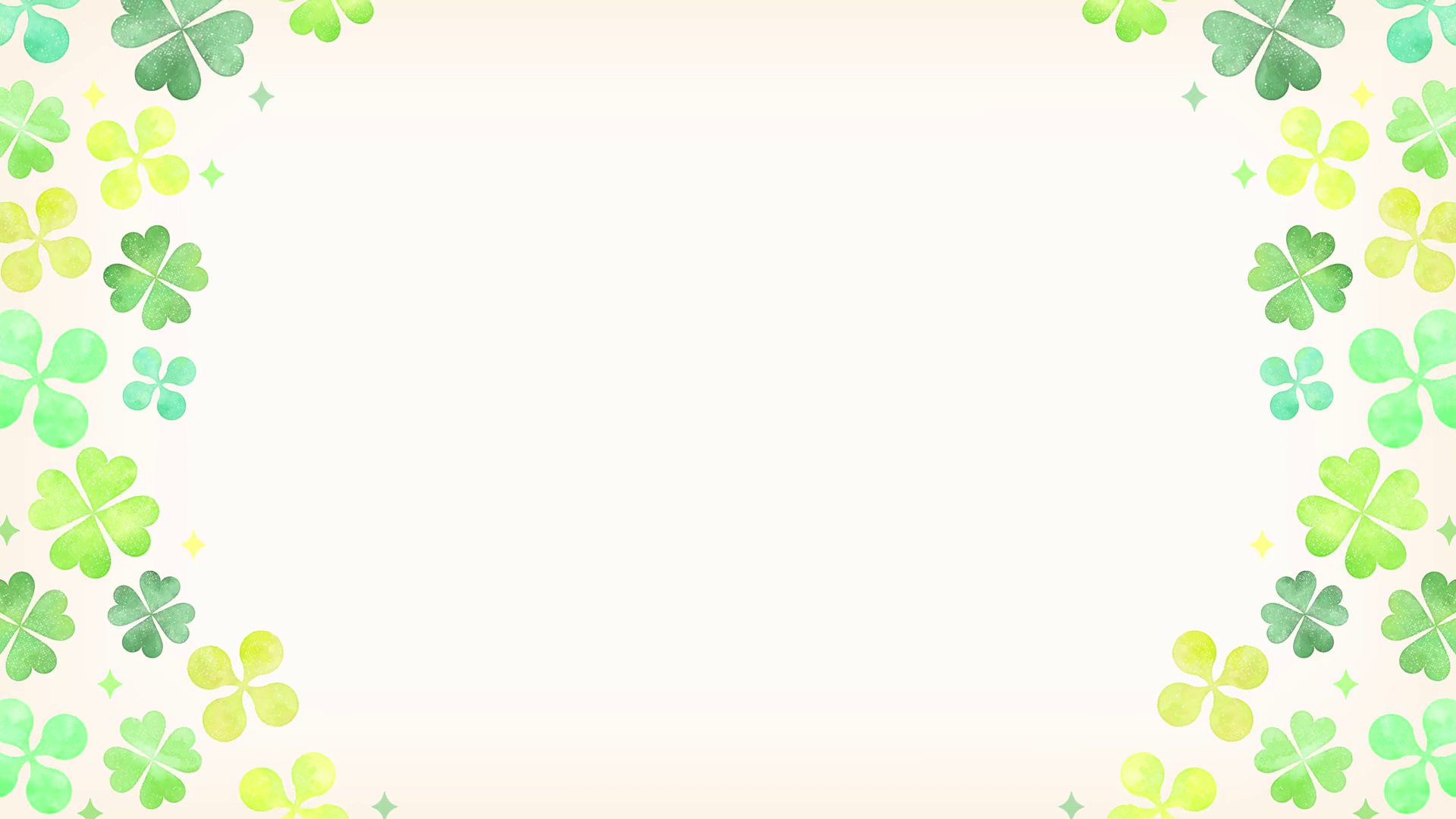 Hand Drawn Clover Illustration Frame (5 Stock Motion Graphics SBV ...