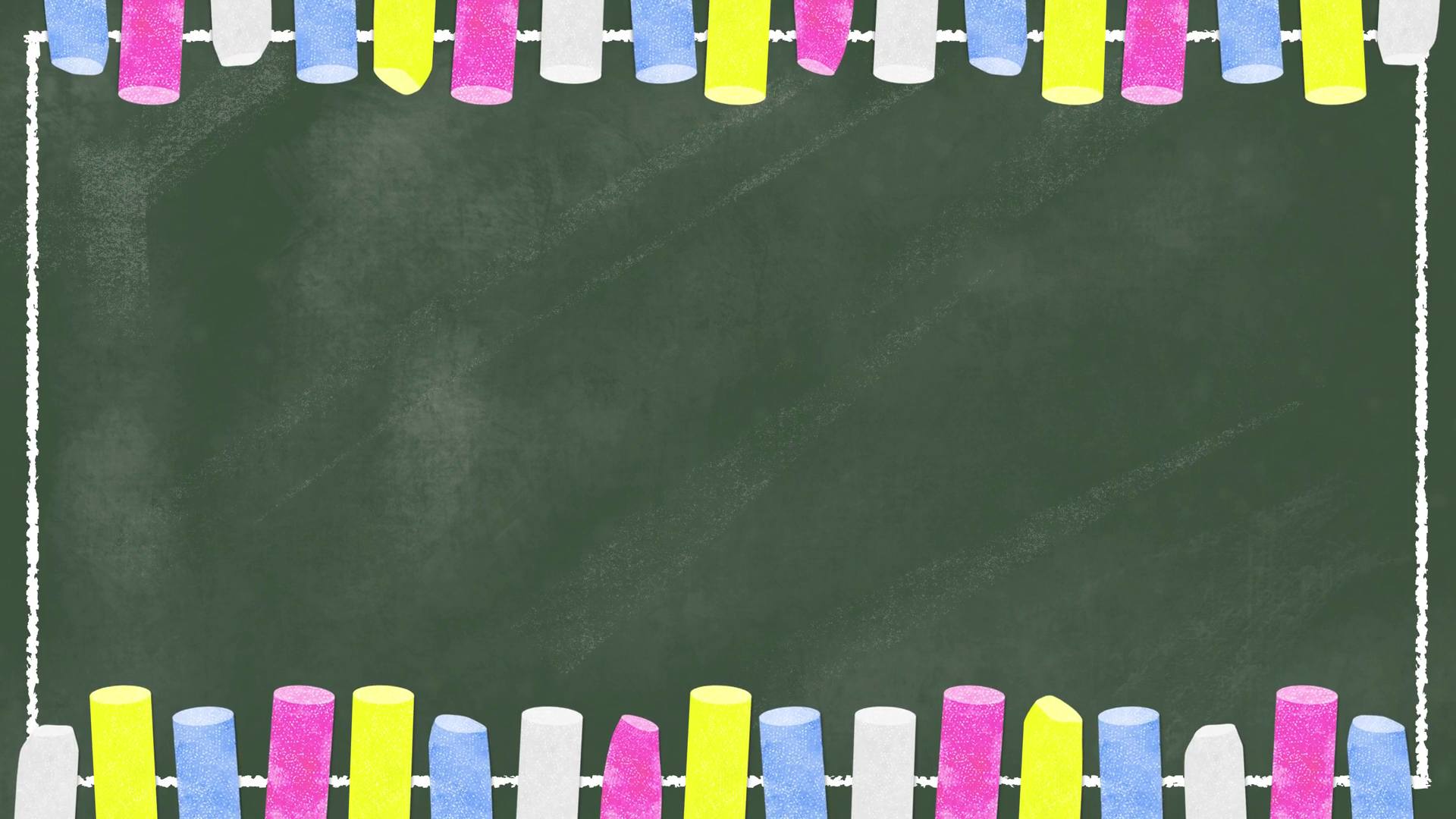 Colorful Chalk Illustration Border On Stock Motion Graphics SBV ...