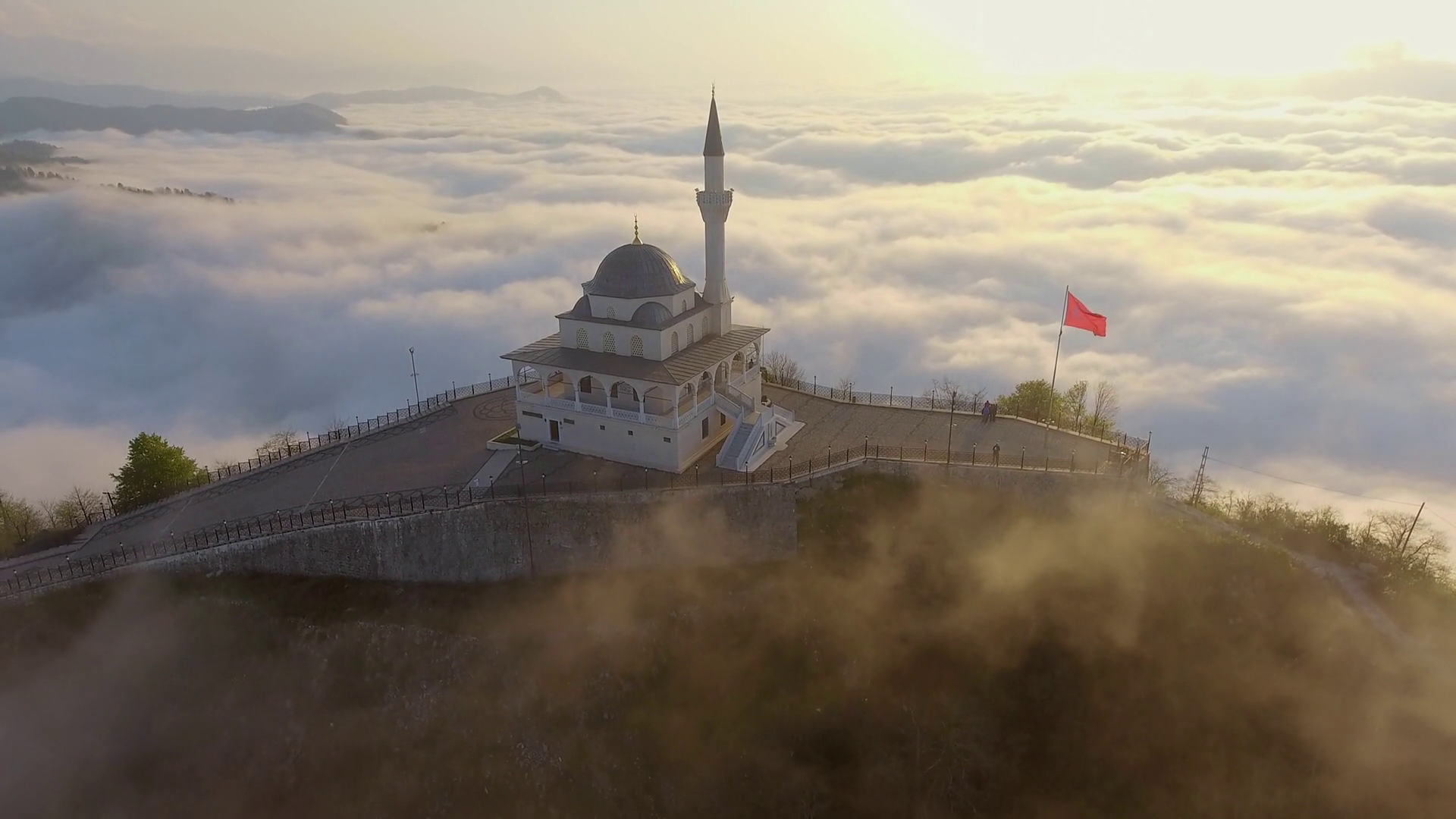 Aerial View Of Highest Mosque In World At Stock Footage SBV-347560912 ...