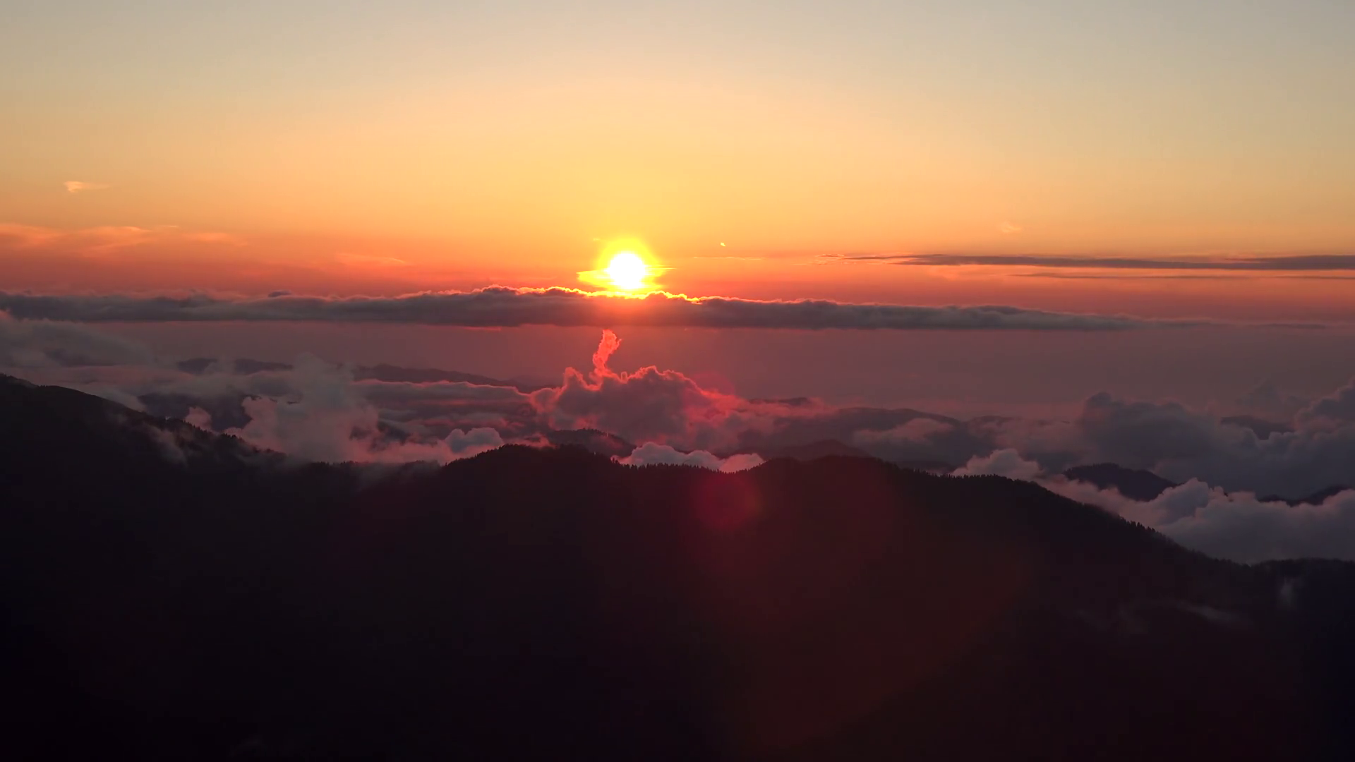 Time Lapse Video Of Sunset Sun From Mountain Stock Footage SBV ...