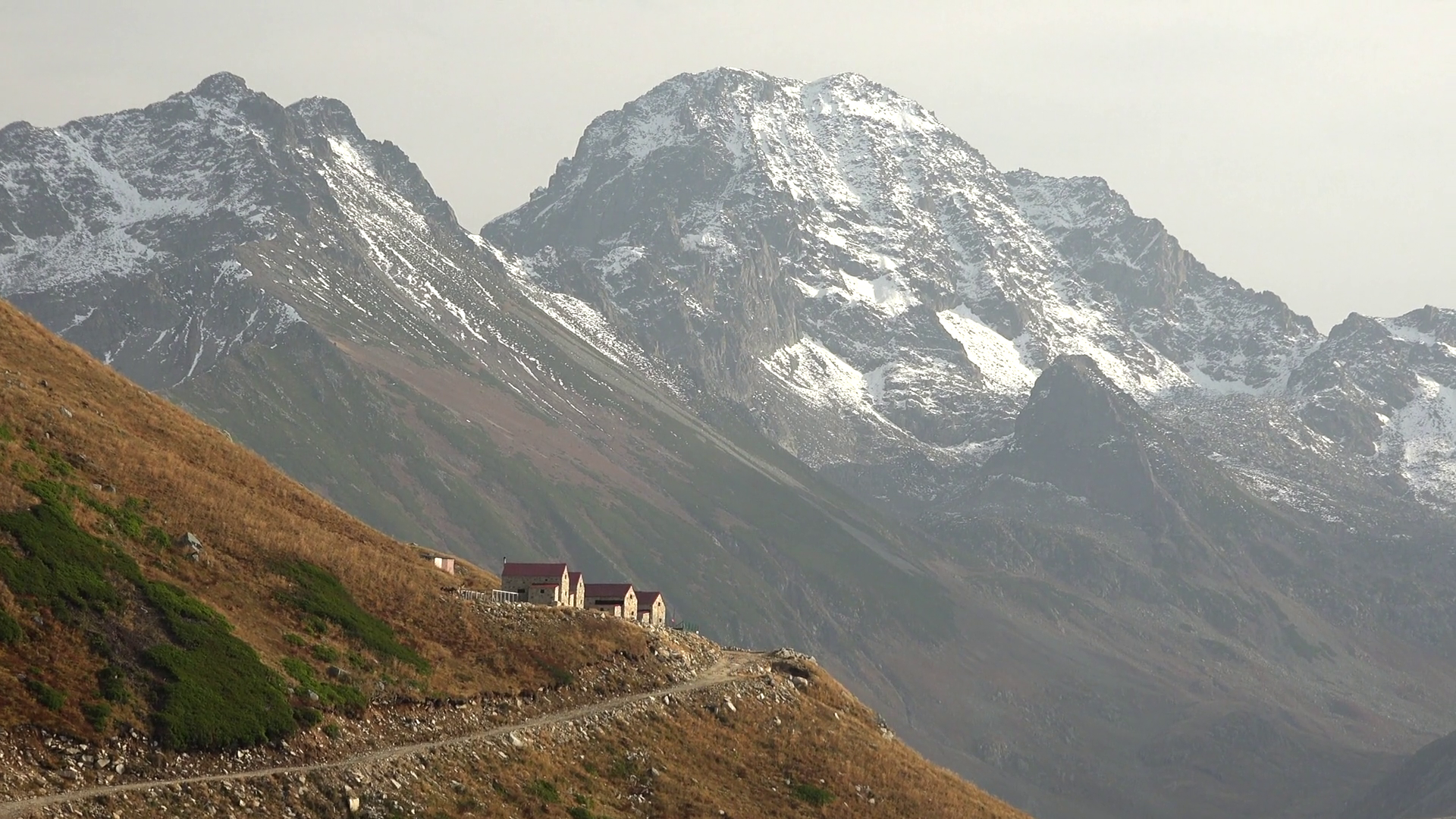 Autumn View Of Chalets On Treeless Slope Stock Footage SBV-348555038 ...