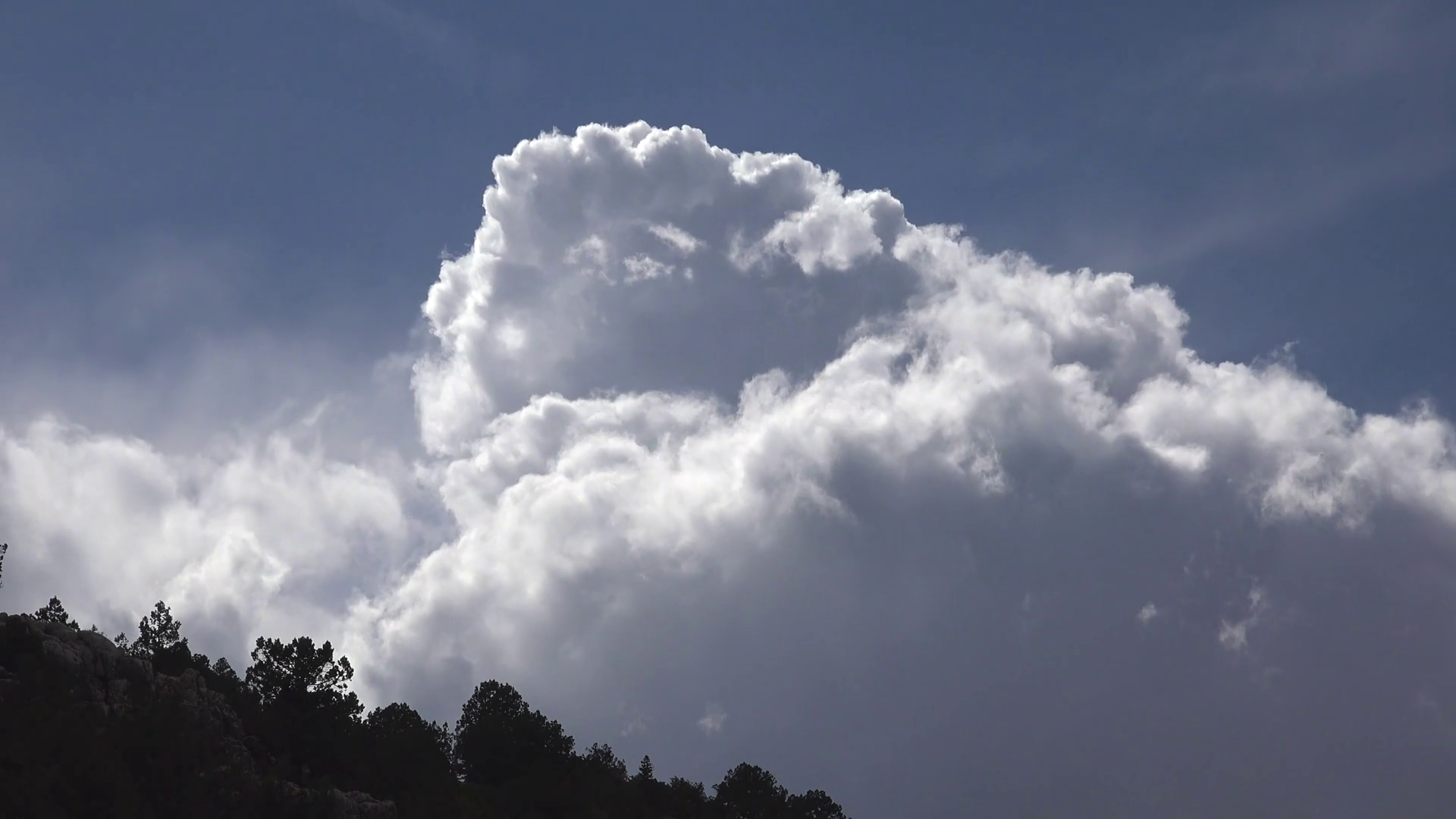 Time Lapse Of Humid Wet Clouds Approaching Stock Footage SBV-348688154 ...