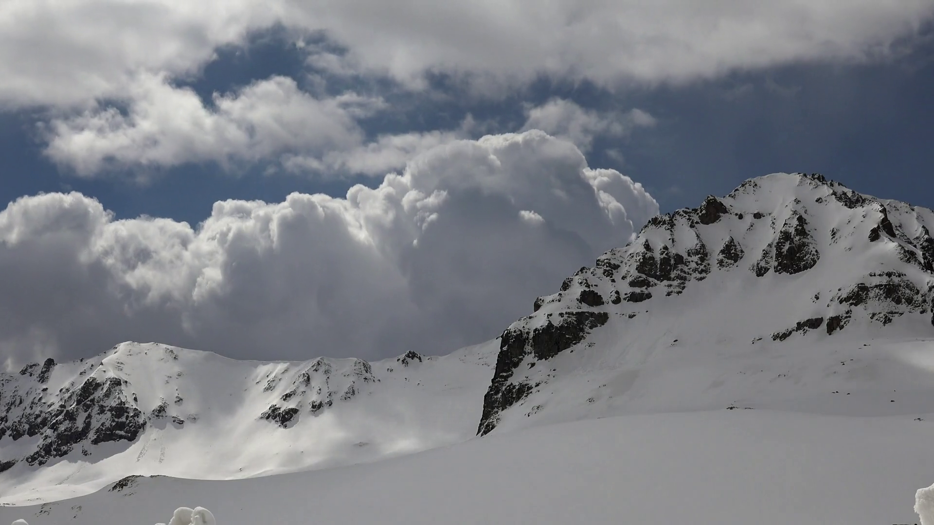 Time Lapse View Of Cold Climate Of Snowy Stock Footage SBV-348746414 ...