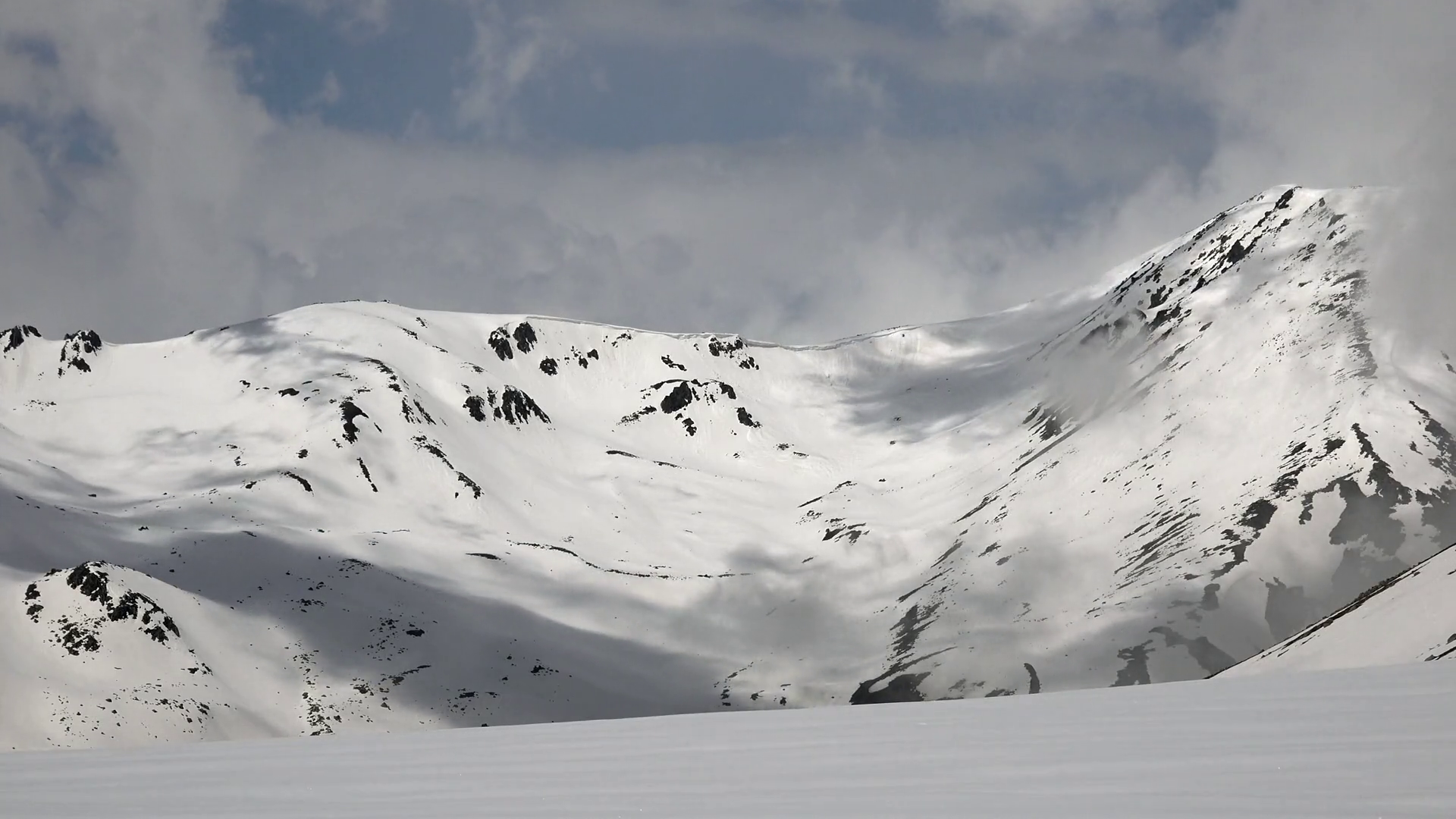 Time Lapse View Of Cold Climate Of Snowy Stock Footage SBV-348746416 ...