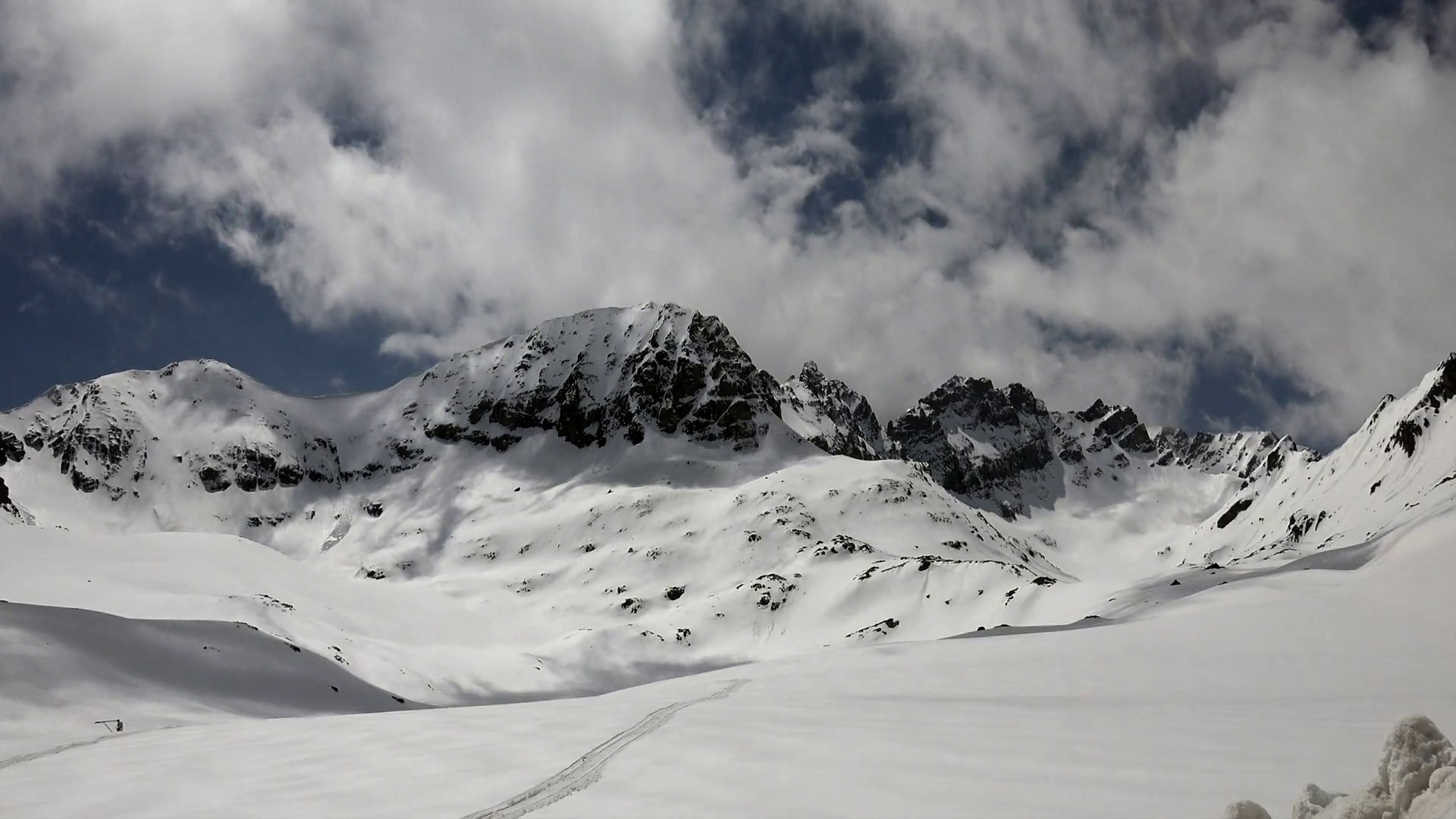 Time Lapse View Of Cold Climate Of Snowy Stock Footage SBV-348746418 ...