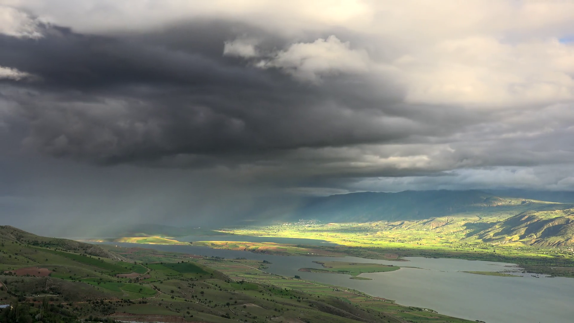 Time Lapse Of Rain Clouds Approaching Stock Footage SBV-348763511 ...