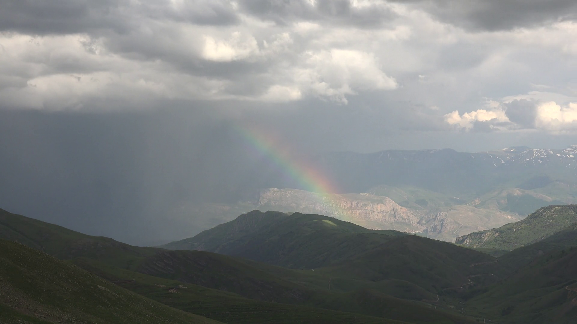 Time Lapse Nature View Of Rainbow Formation Stock Footage SBV-348427528 ...