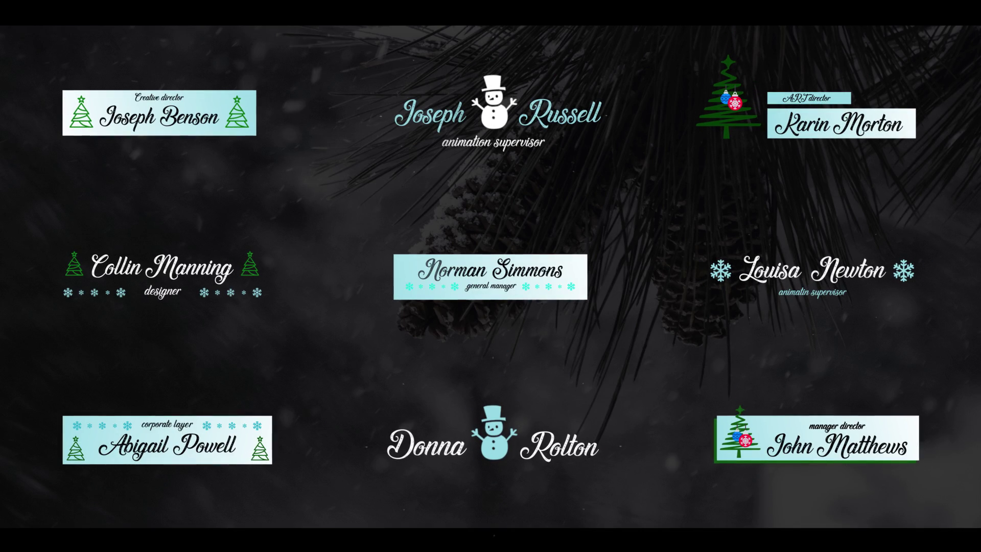 Christmas Lower Thirds | After Effects 00:50 SBV-346968916 - Storyblocks