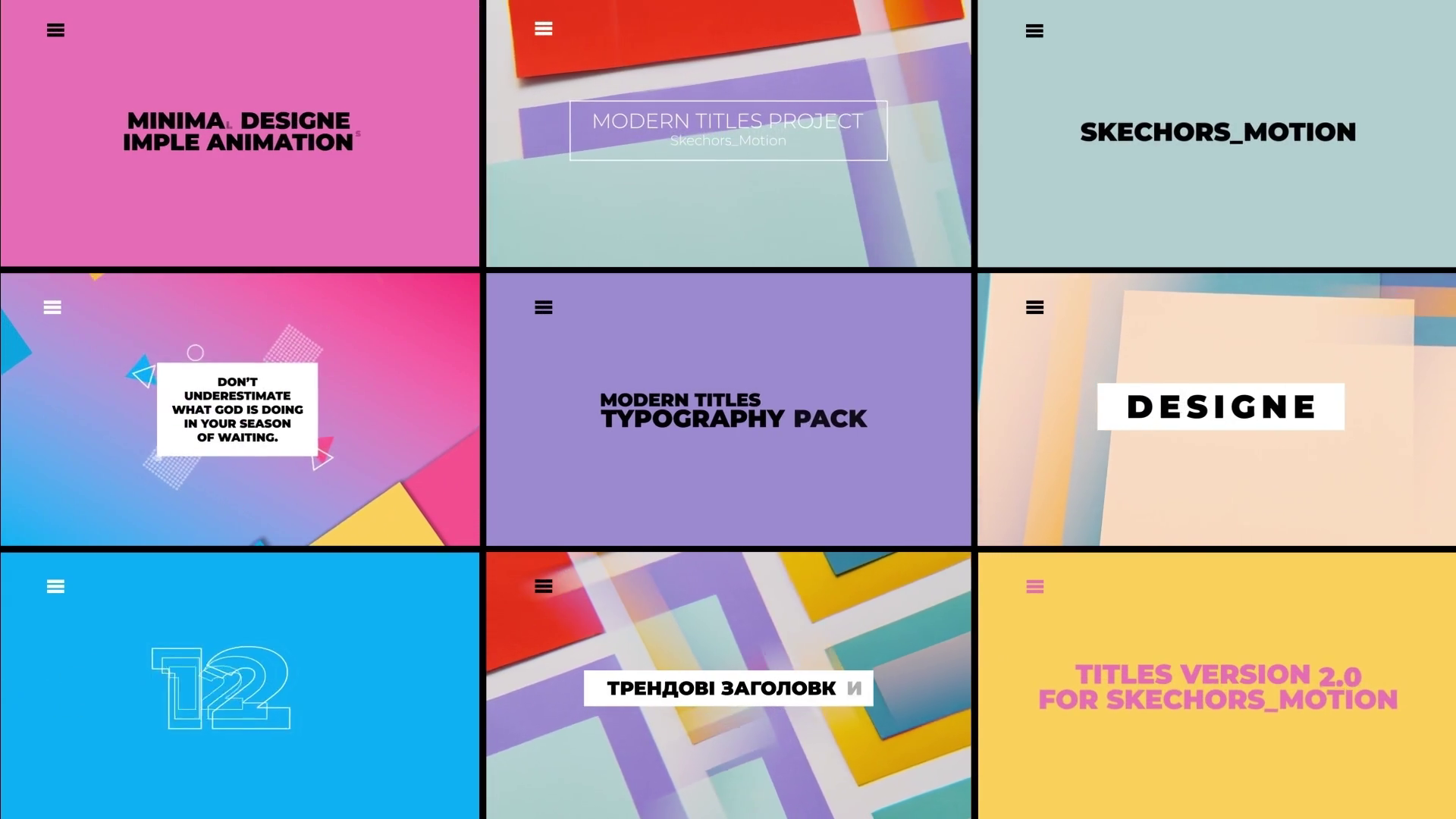 Minimal Titles | Premiere Pro Template SBV-347453242 - Storyblocks