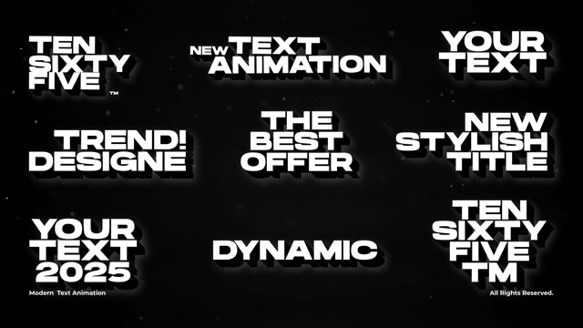 Animated Font Templates Royalty-Free - Storyblocks