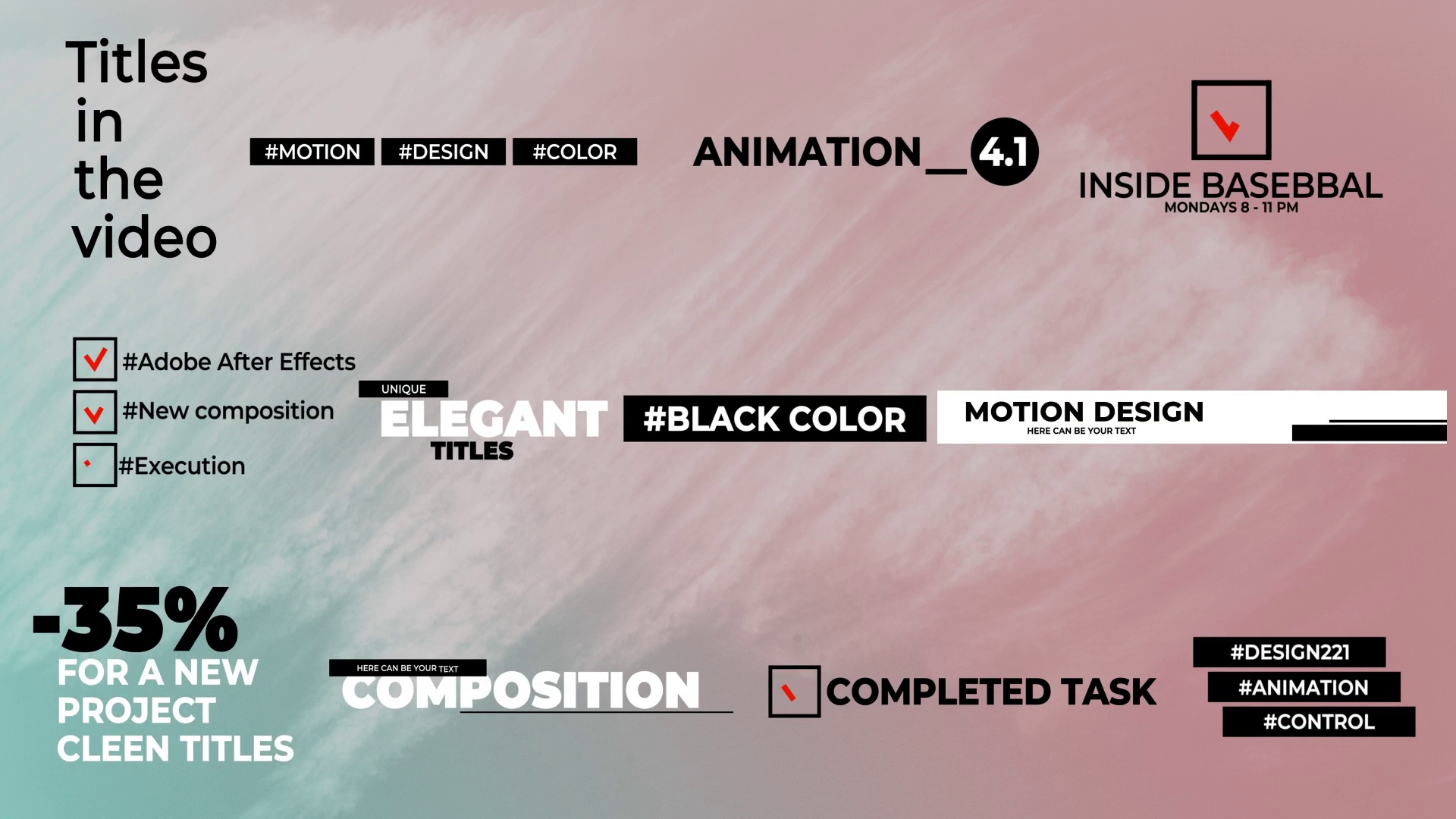 Unique Titles | Premiere Pro Template SBV-346908772 - Storyblocks