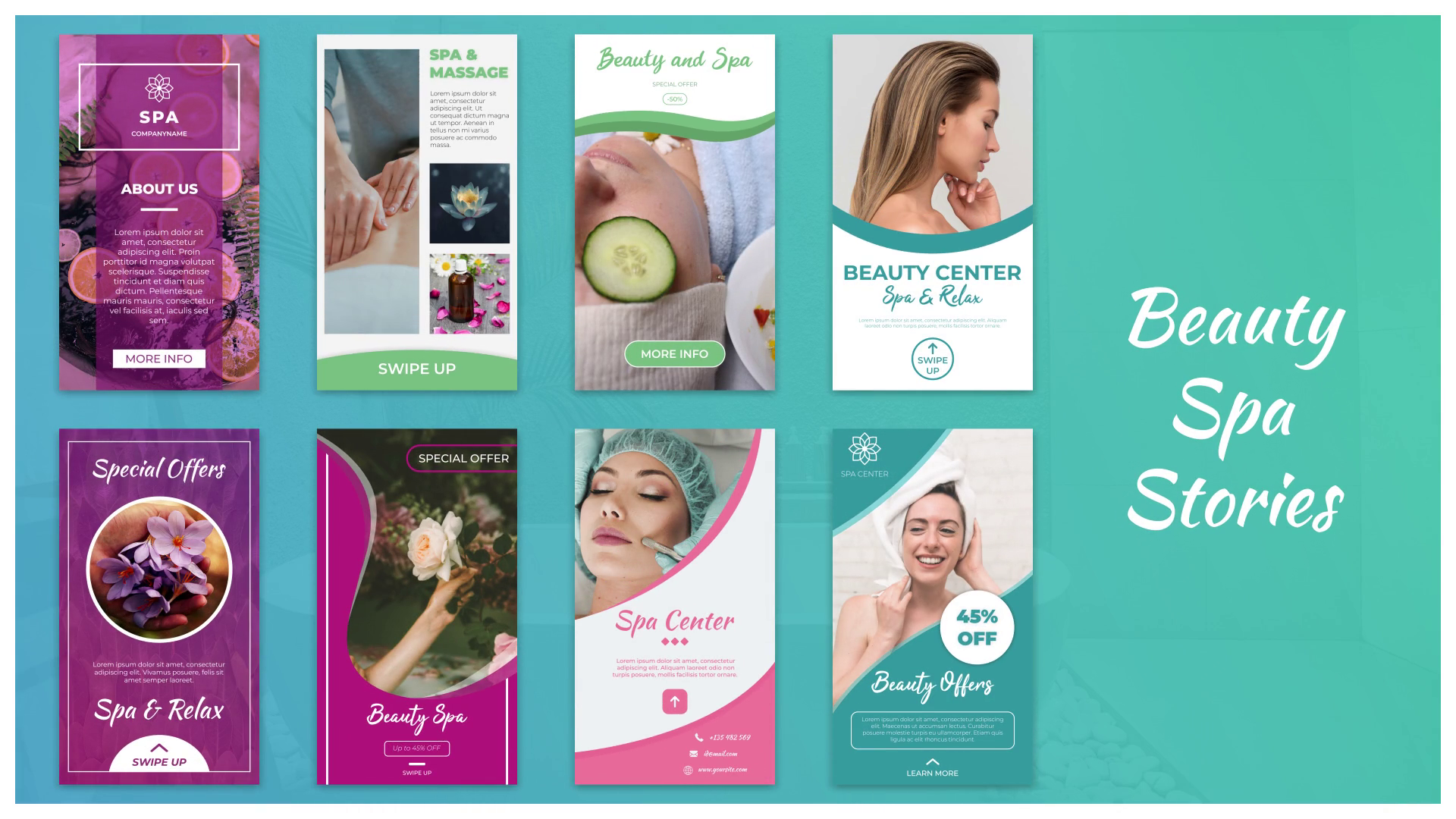 Beauty Spa Stories Template SBV-346513864 - Storyblocks