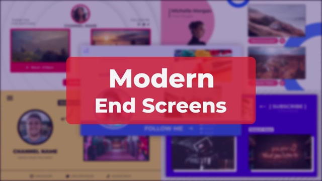 End Screen Templates Royalty-Free - Storyblocks