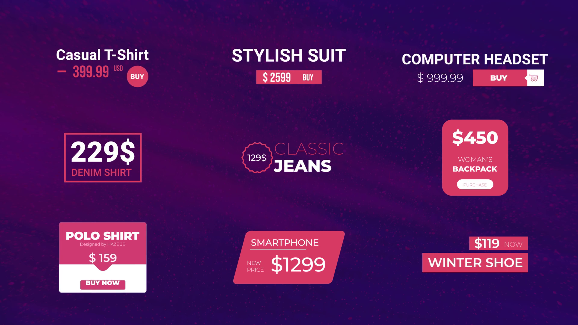 Price Modern Titles Template SBV-346572212 - Storyblocks