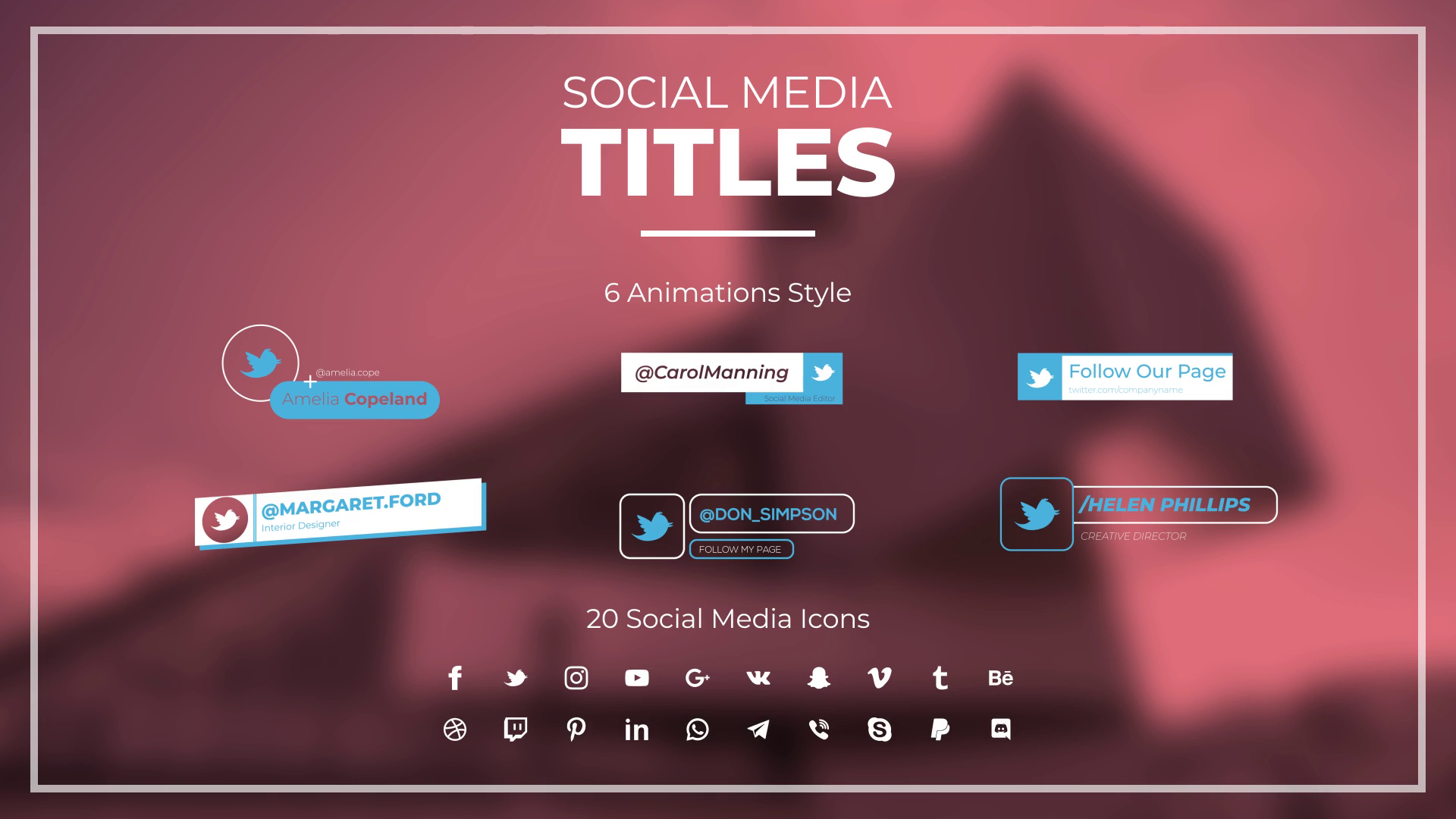 Social Media Titles I Template SBV-346497345 - Storyblocks