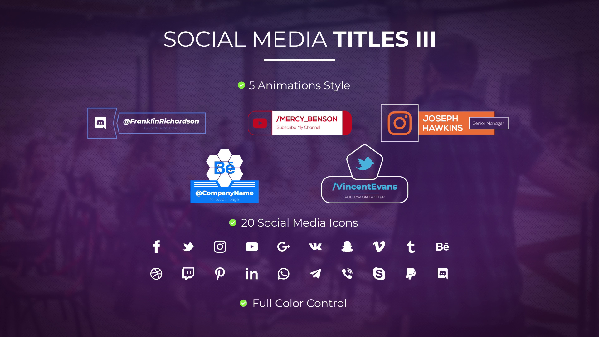Premiere Pro Template: Social Media Titles Iii SBV-346531245 - Storyblocks