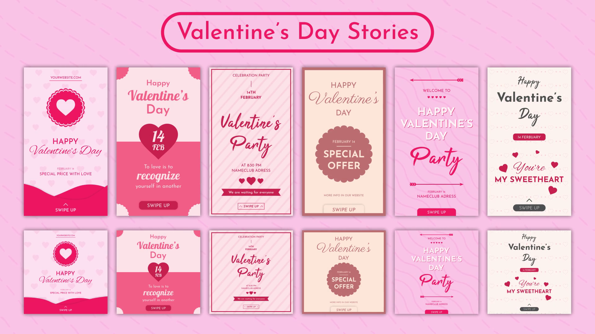 Valentines Day Stories Template SBV-346795216 - Storyblocks