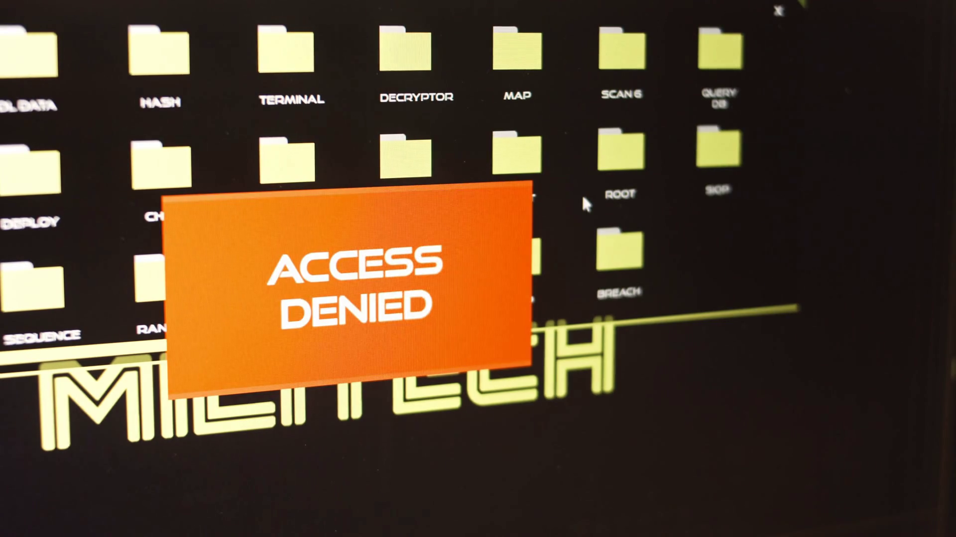 Acces Denied Key In Holographic Computer Stock Footage SBV-348460033 ...