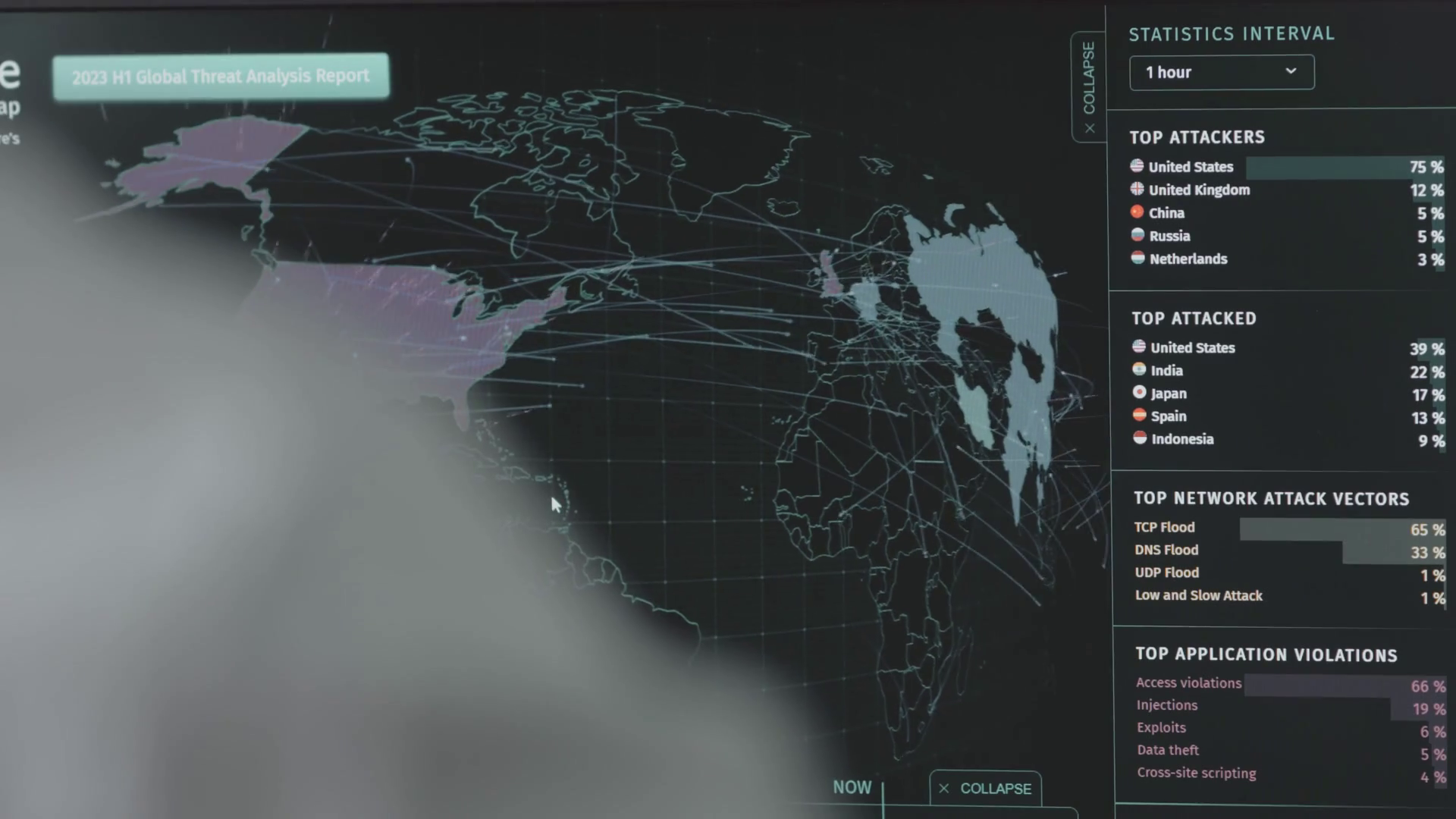Global Cyber Attack With World Map On Stock Footage SBV-348502594 - Storyblocks