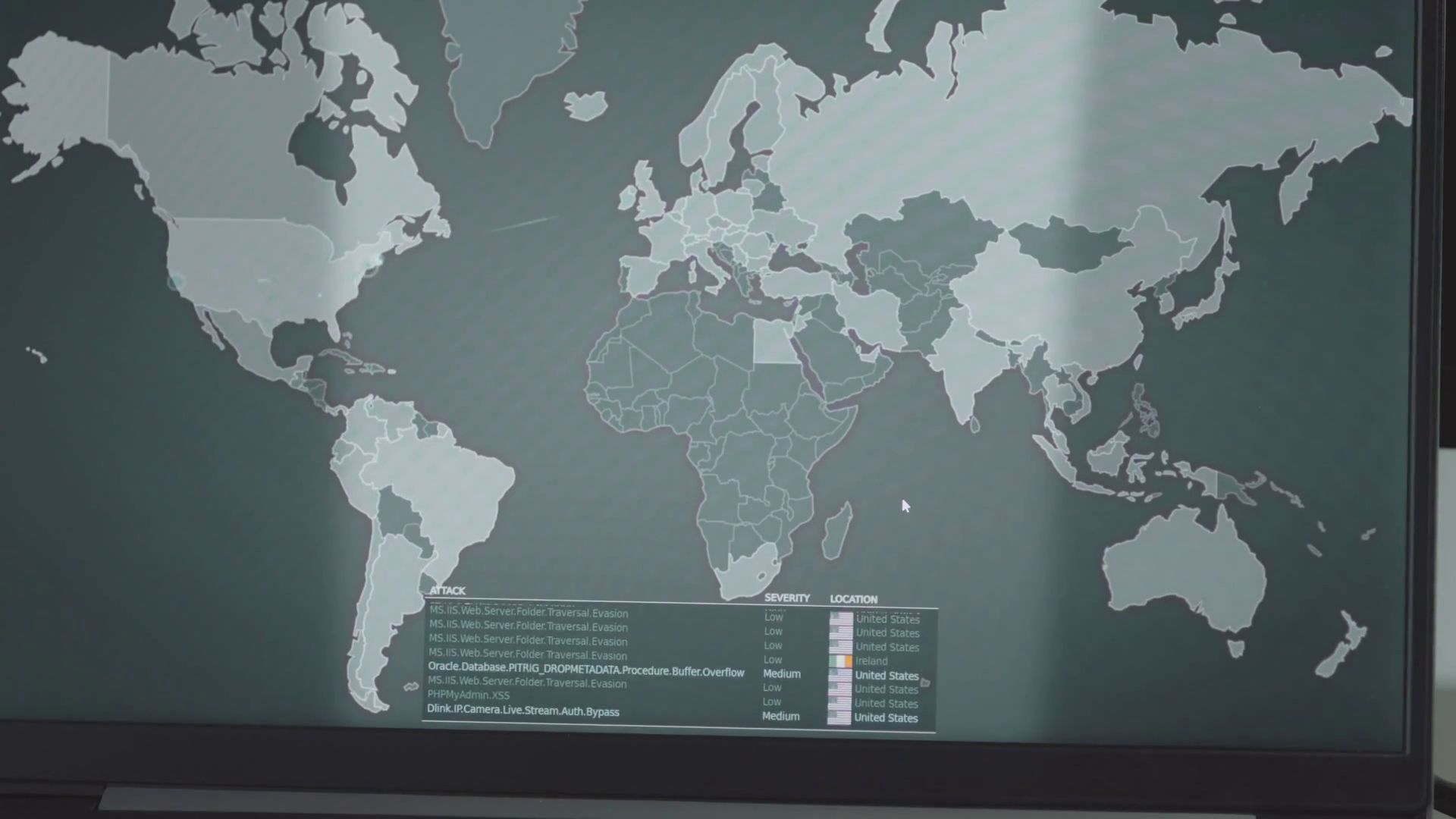 Global Cyber Attack With World Map On Stock Footage SBV-348503425 - Storyblocks