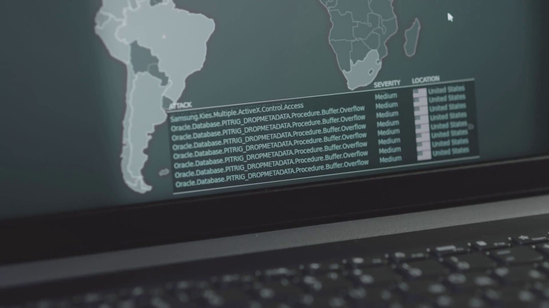 Global Cyber Attack With World Map On Stock Footage SBV-348503436 ...